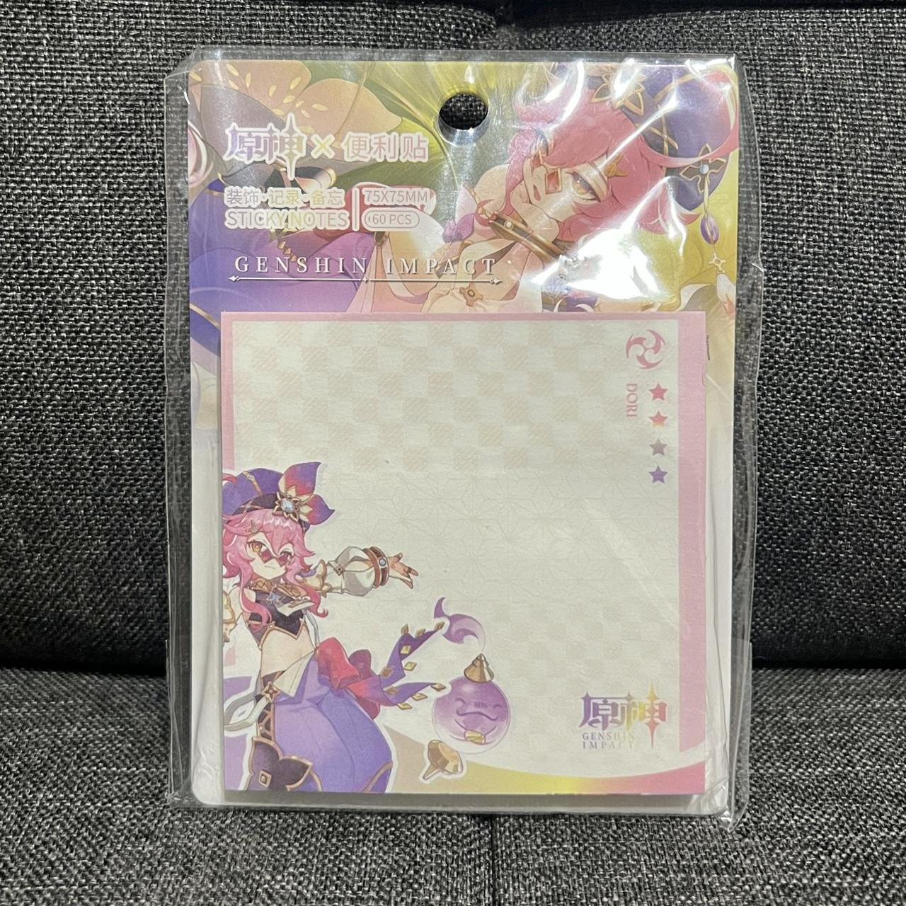 [FREEBIES INCLUDED] Genshin Impact 5 Sticky Note Pad... - Depop