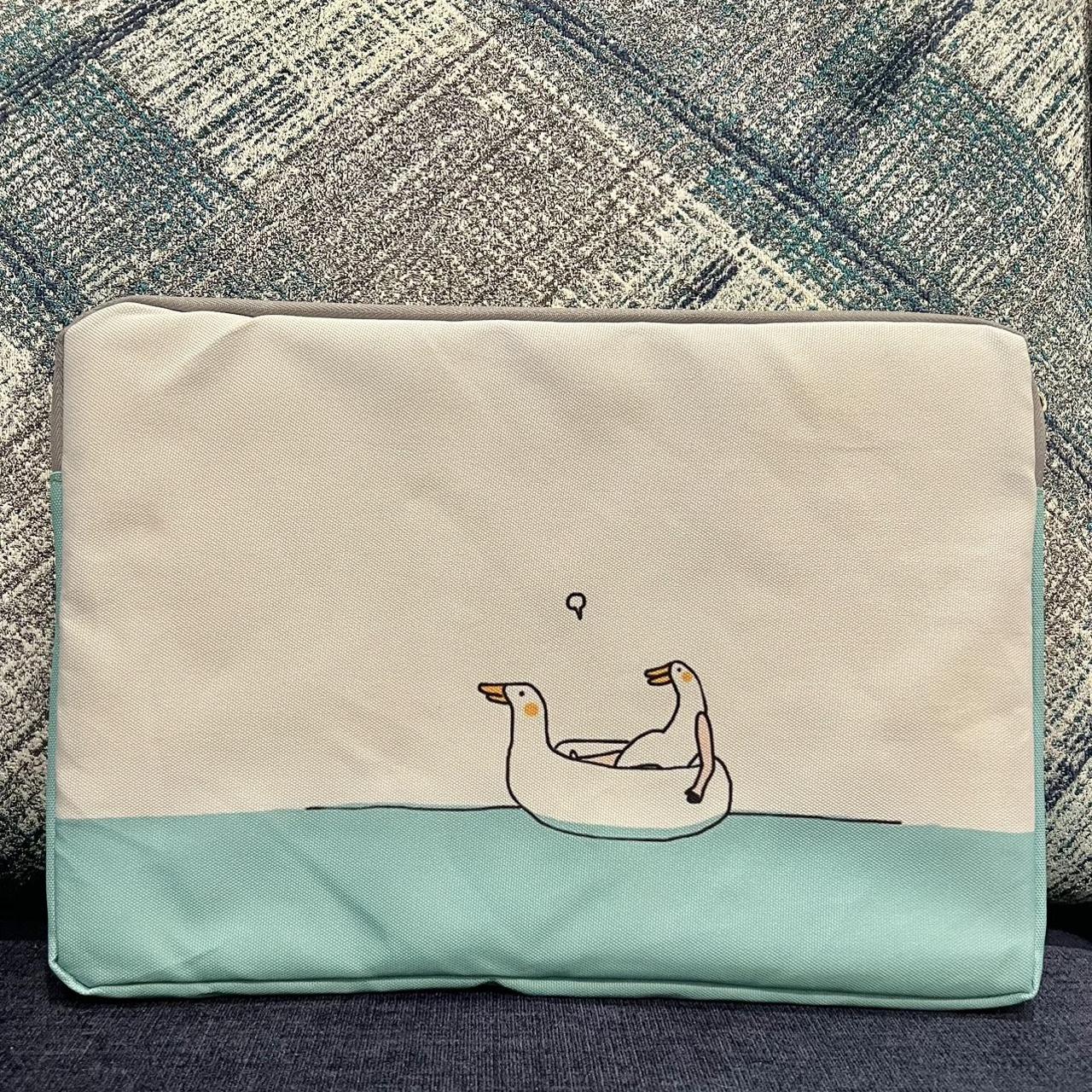 [FREEBIES INCLUDED] Cute duck laptop case, can fit... - Depop