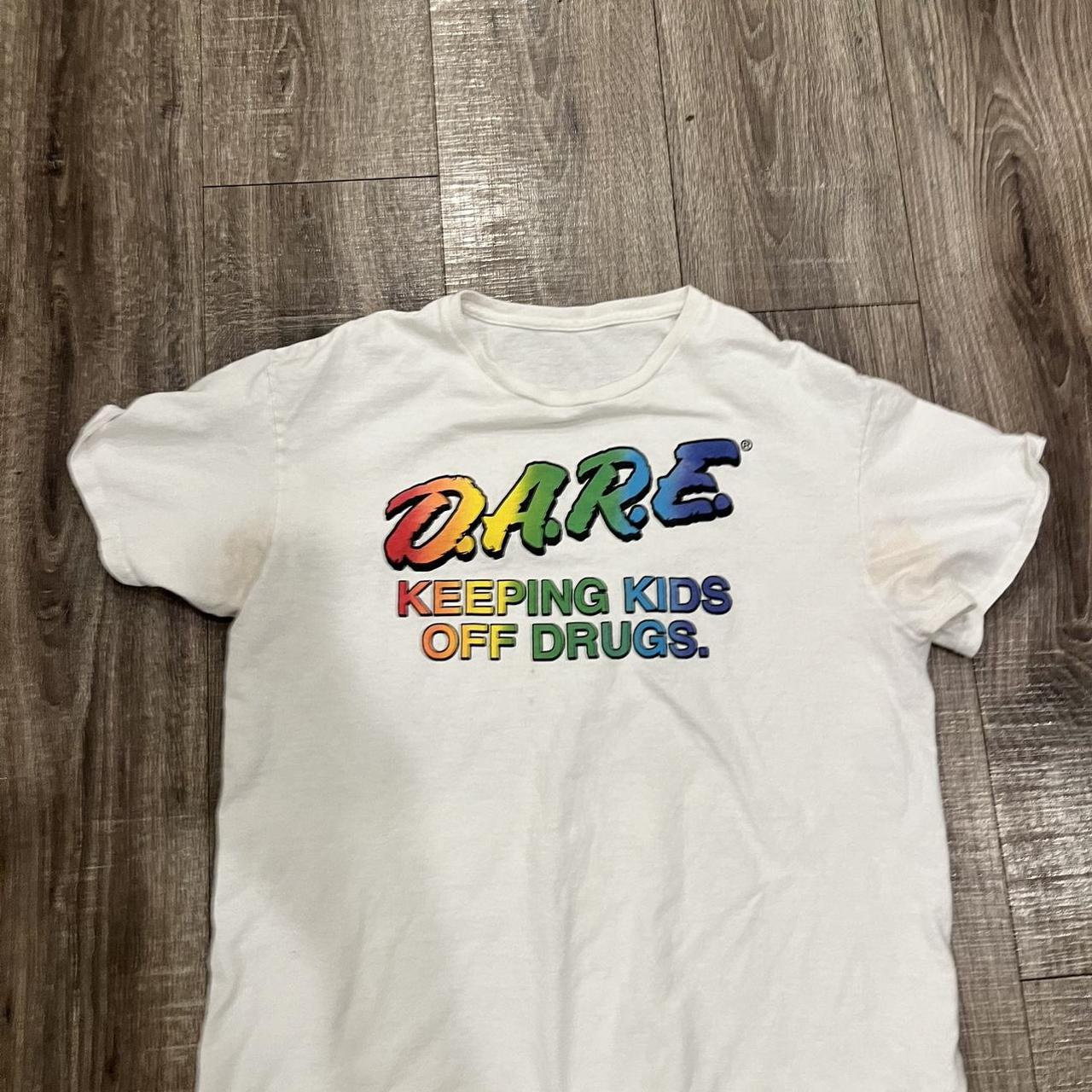 Vintage Rainbow DARE tshirt No tag fits like a... - Depop