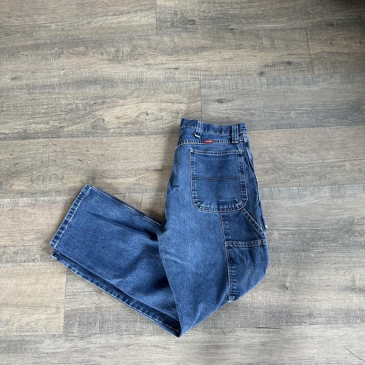 34x32 Wrangler Carpenter Jeans Lots of Pockets, some... - Depop