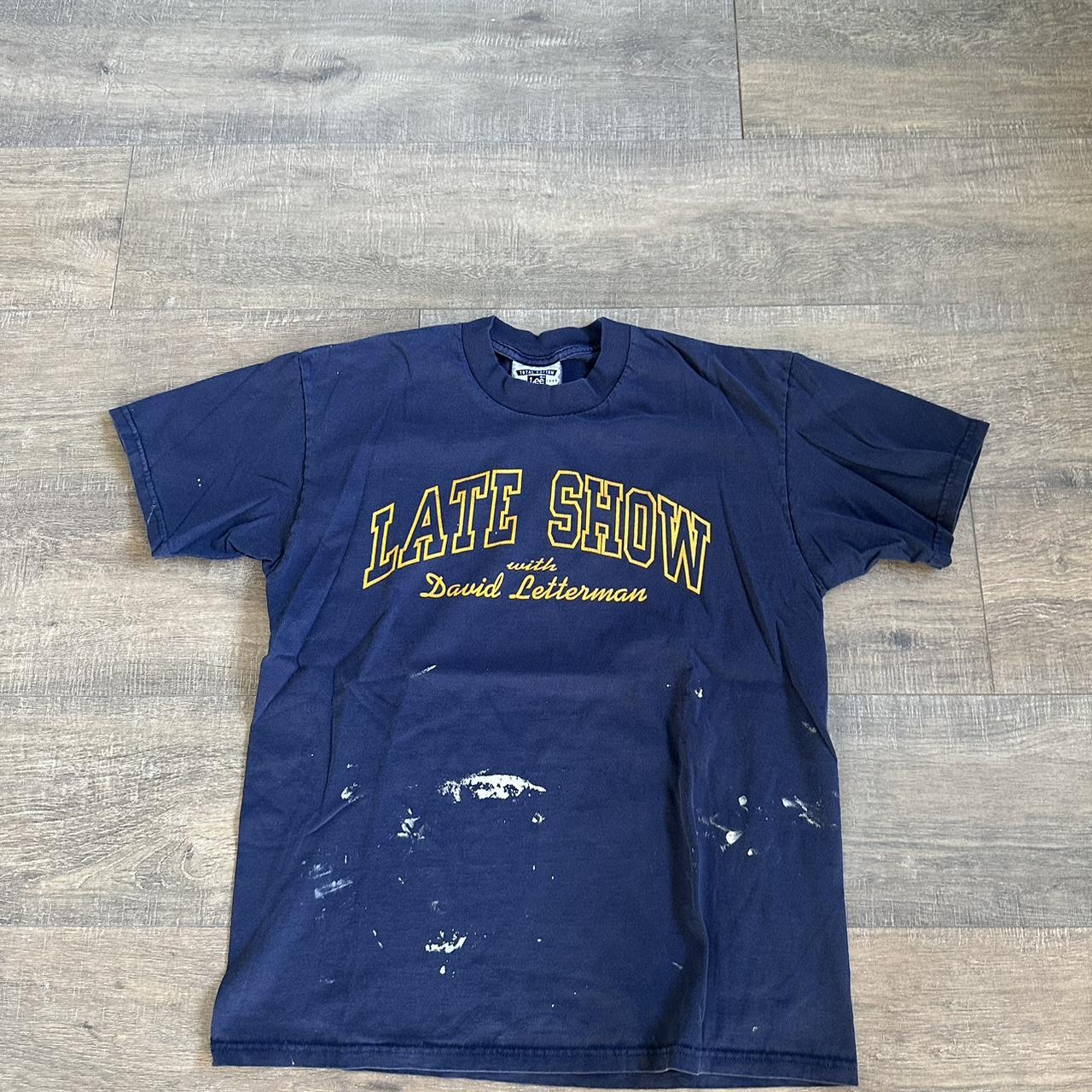 90’s Late Show w David Letterman T Shirt - Depop