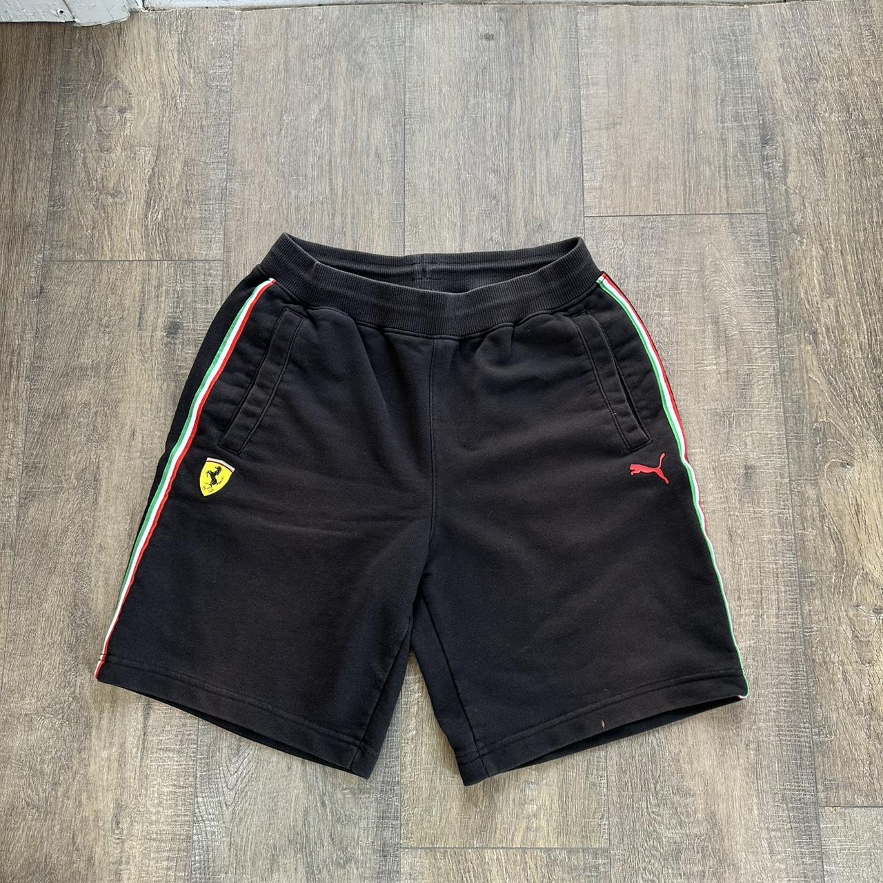 Puma Ferrari Shorts high quality some slight sun... - Depop