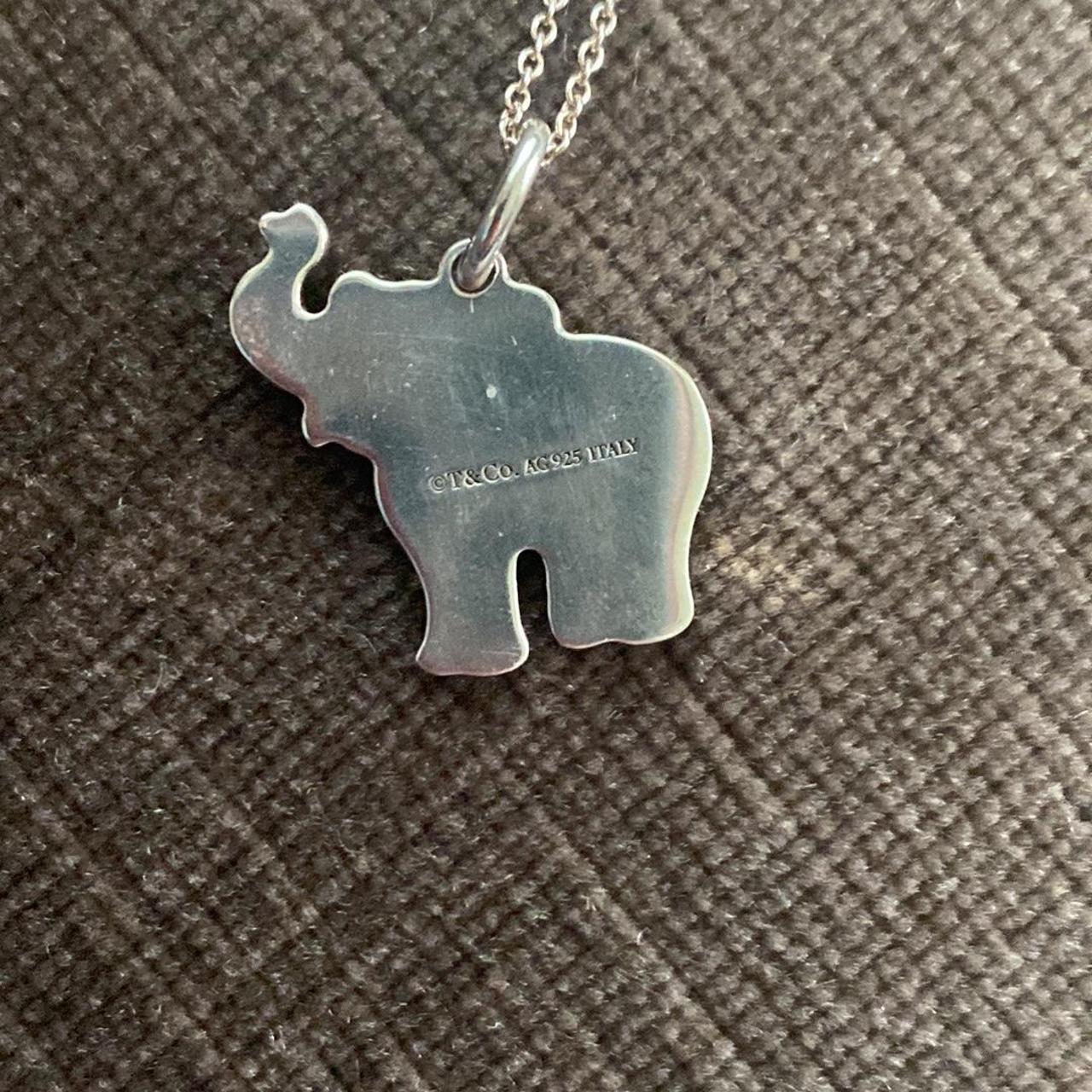 Authentic rare Tiffany and co elephant necklace.... - Depop