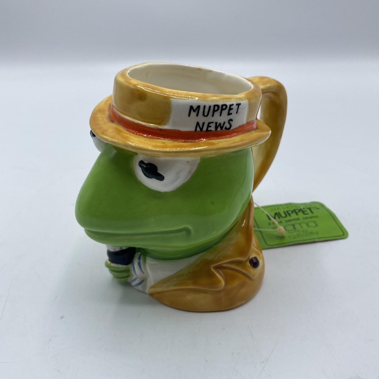 1970s Kermit The Frog Muppet News Reporter Mug 4.5”... | Depop