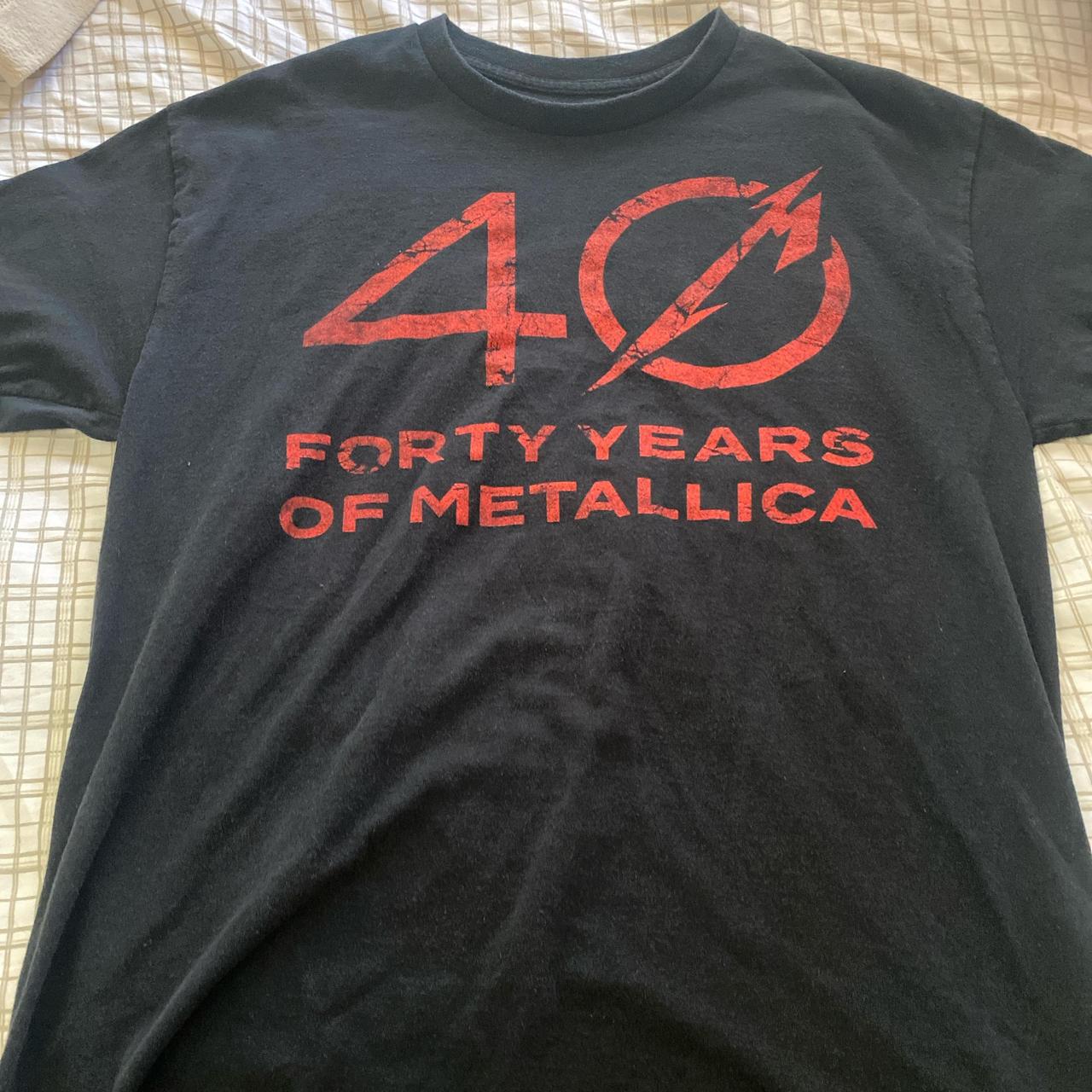 Metallica 40 years concert shirt - Depop