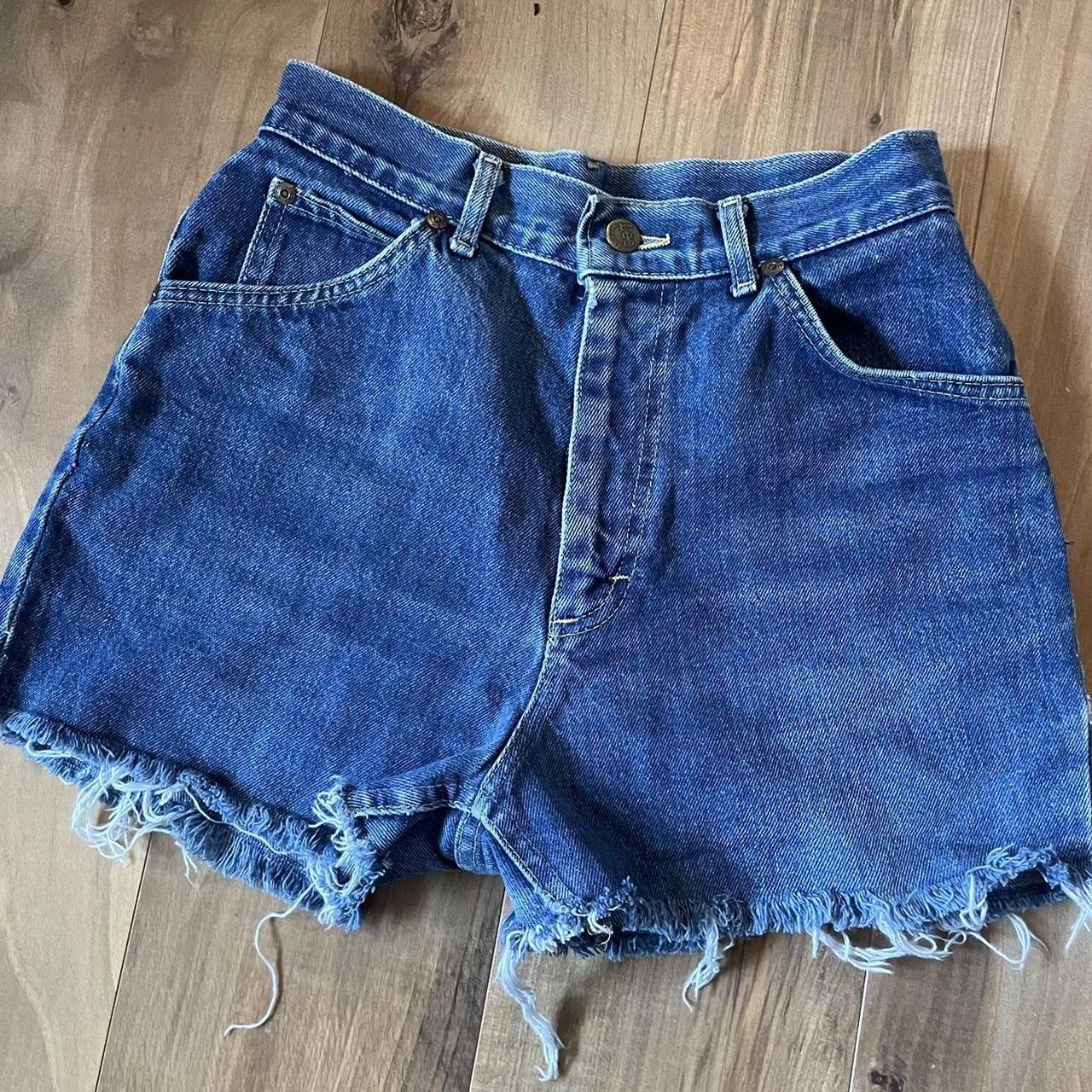 Lee high waist cutoff denim shorts fits a women’s... - Depop