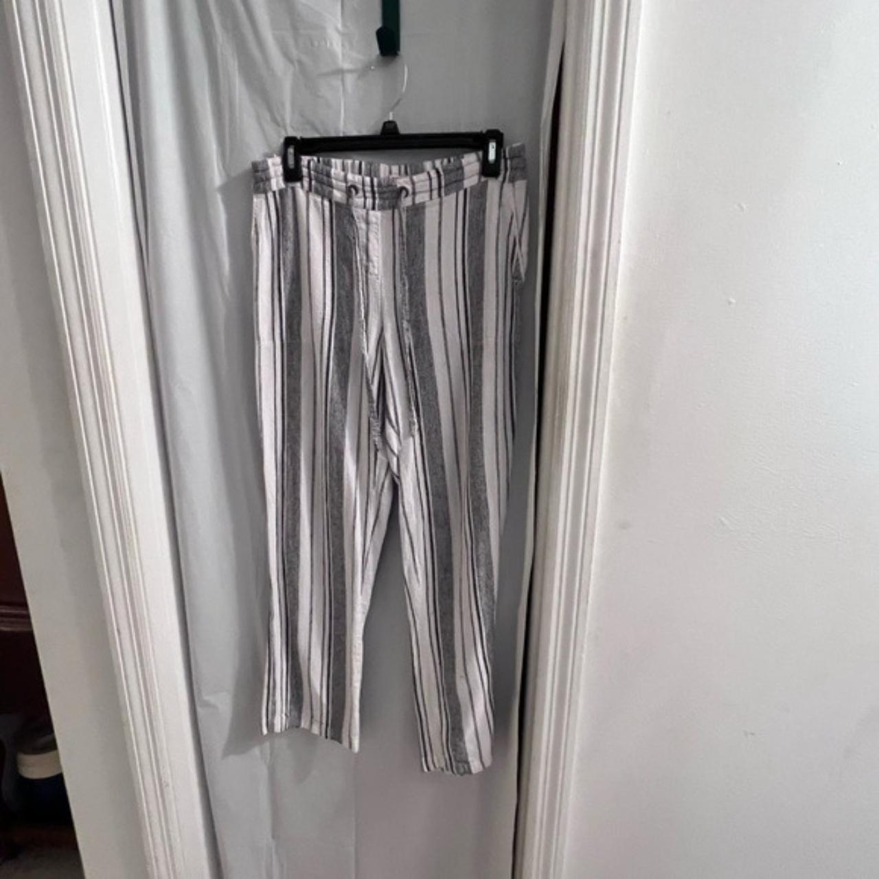 Like new per se linen blend pants Elastic... - Depop