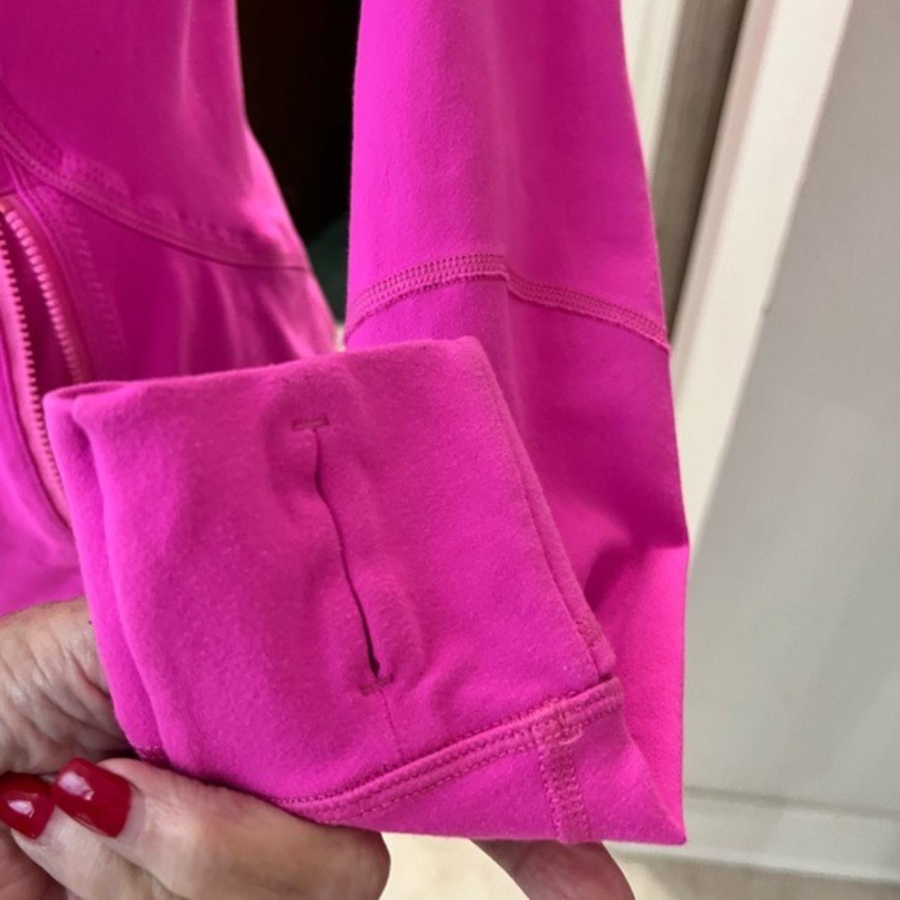Lululemon neon pink define forme II jacket size 8... - Depop
