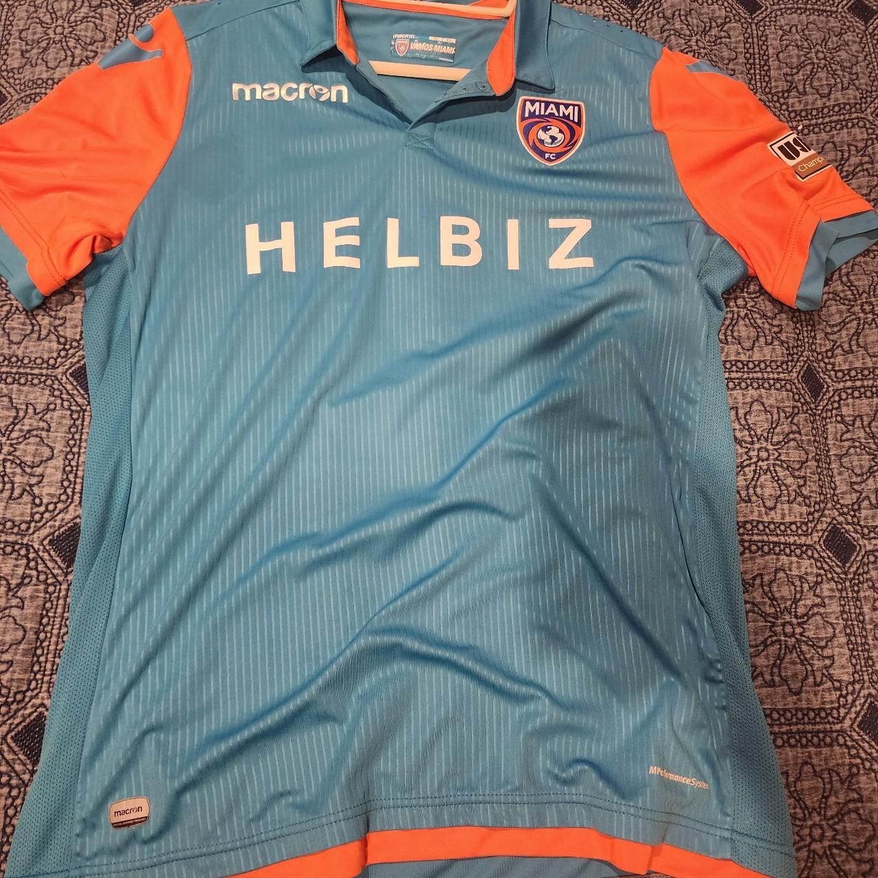 Miami Fc kit. XXL (fits like an XL) Gently used Dm... - Depop