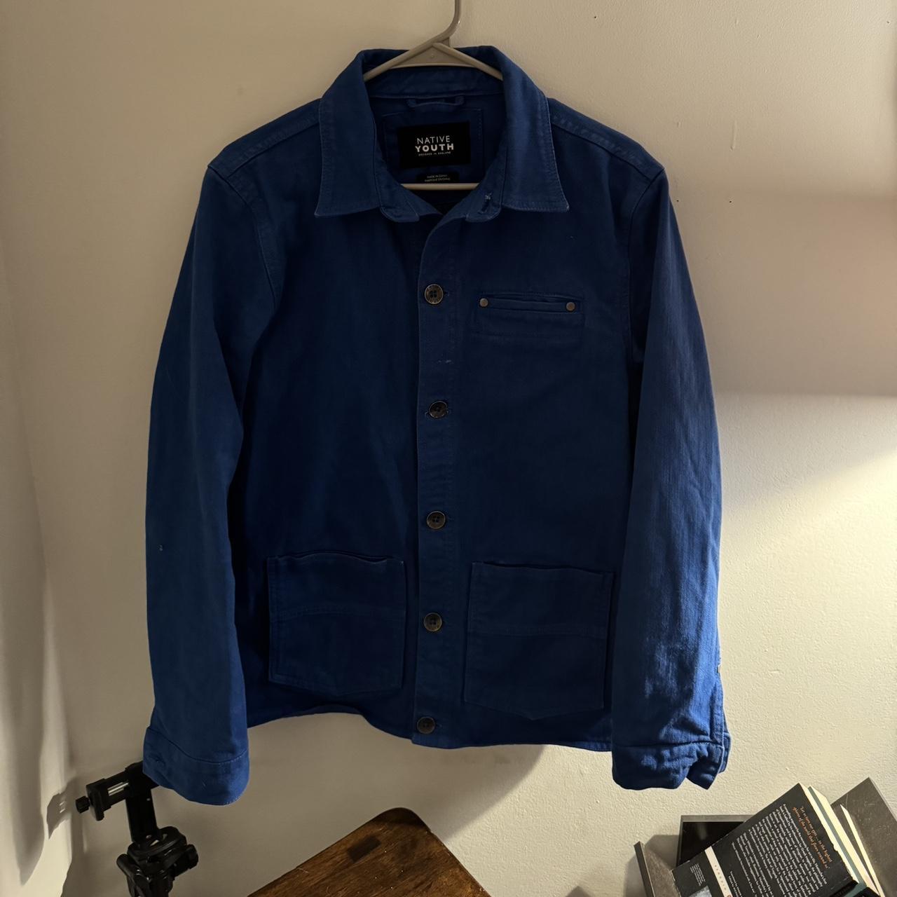 Blue Native Youth Chore Jacket - Depop