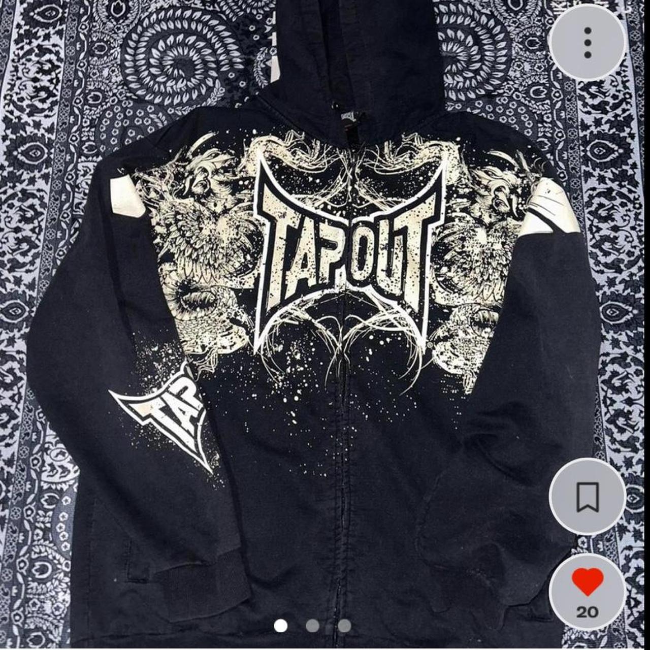 Rare 2000s Y2K Tapout hoodie XL or fits like a... - Depop