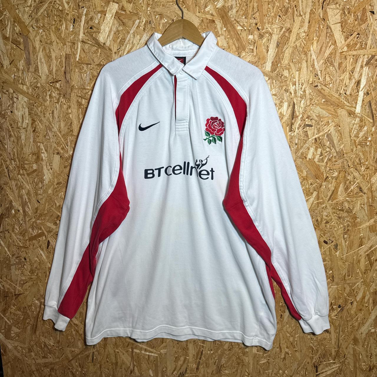 Mens Vintage Nike England Rugby Shirt 2001 This... - Depop