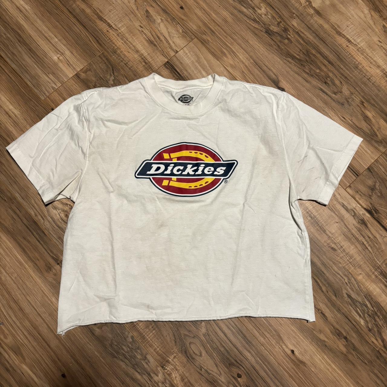 cropped large dickies tee - Depop