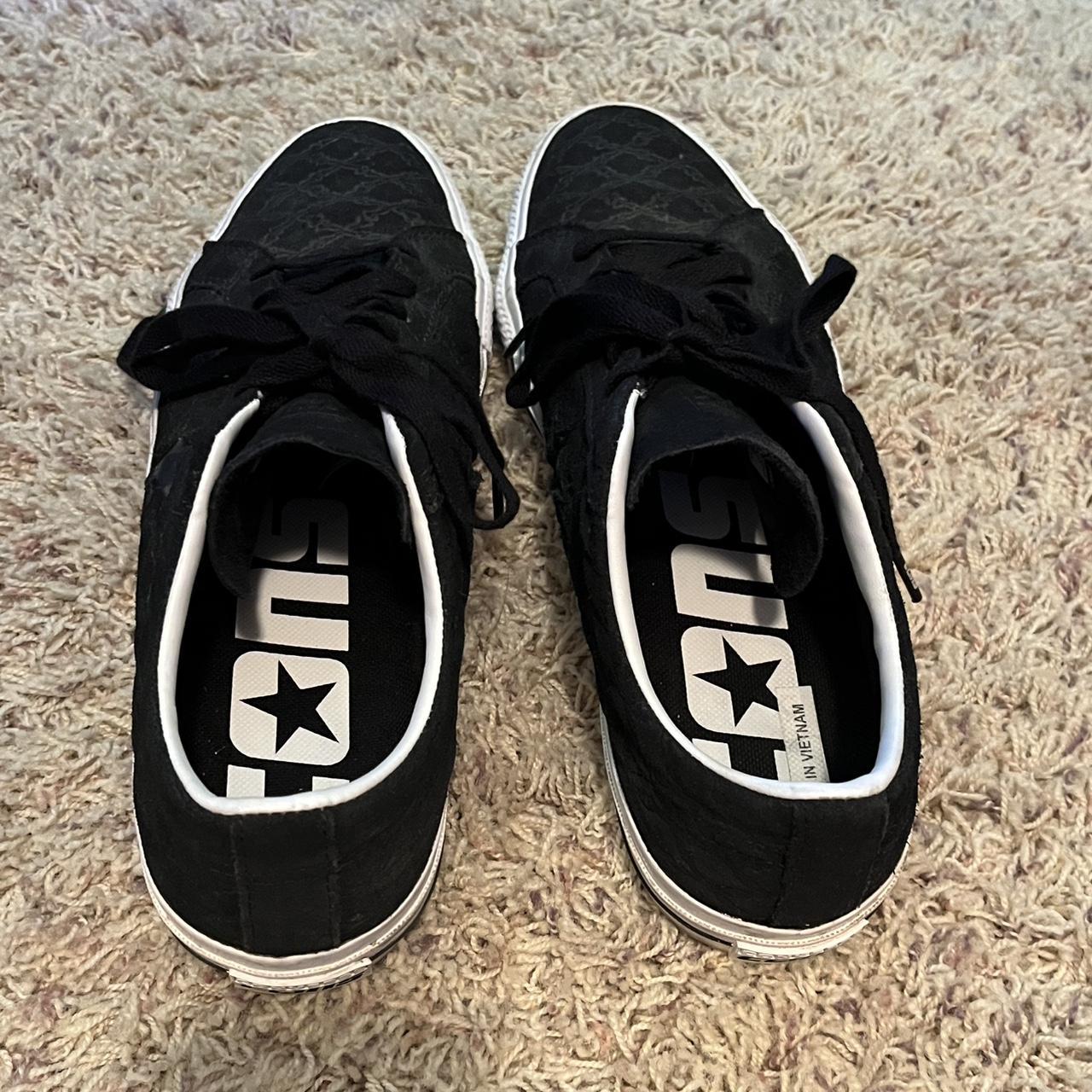 Converse one star pro low bones. Only worn once or... | Depop