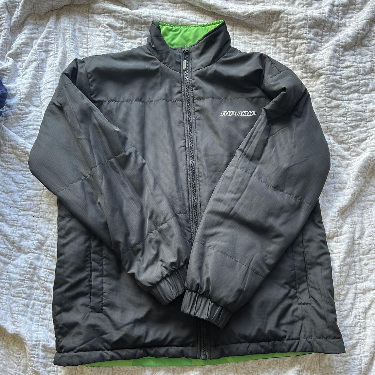 RipNDip reverse zip up jacket super dope designs... - Depop