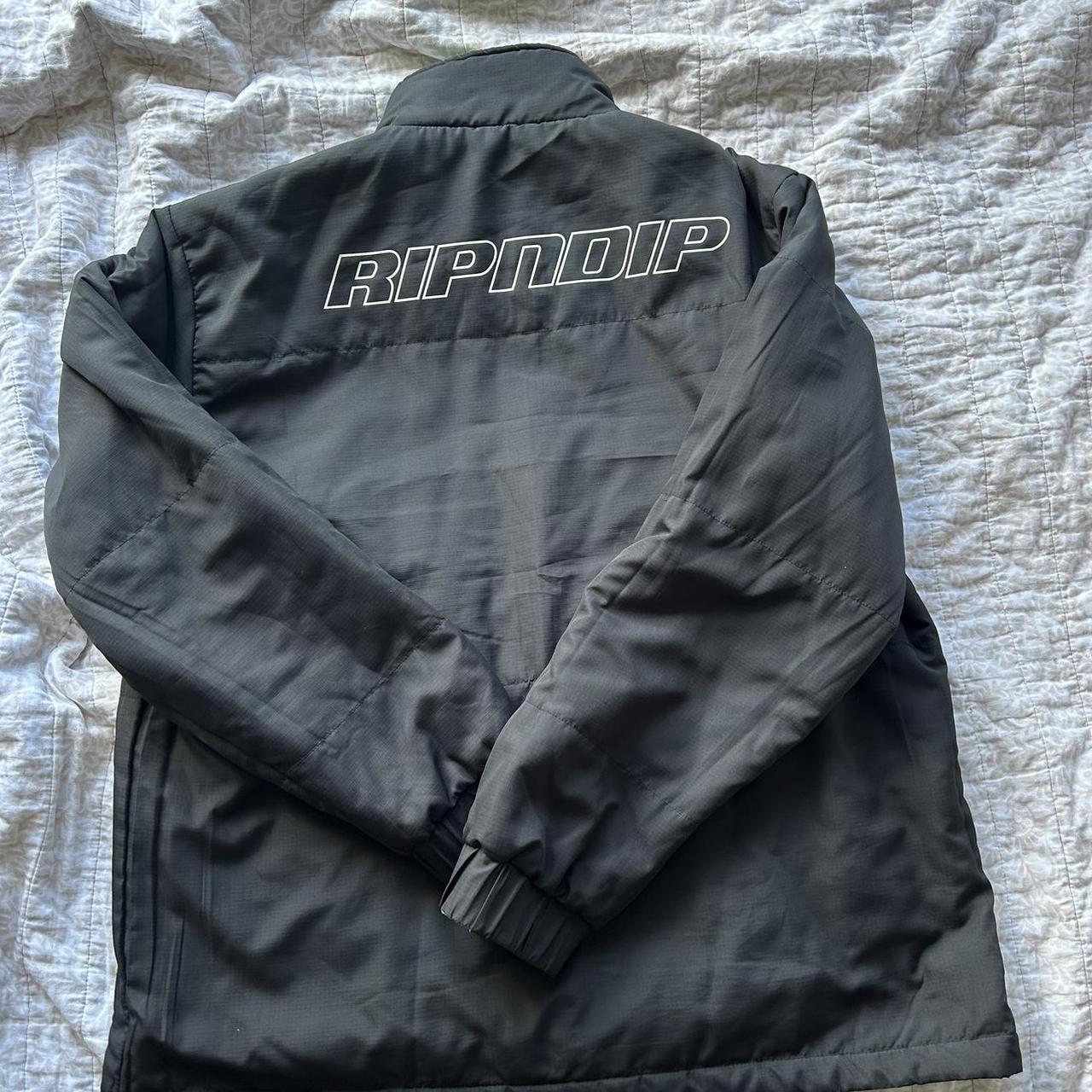 RipNDip reverse zip up jacket super dope designs... - Depop