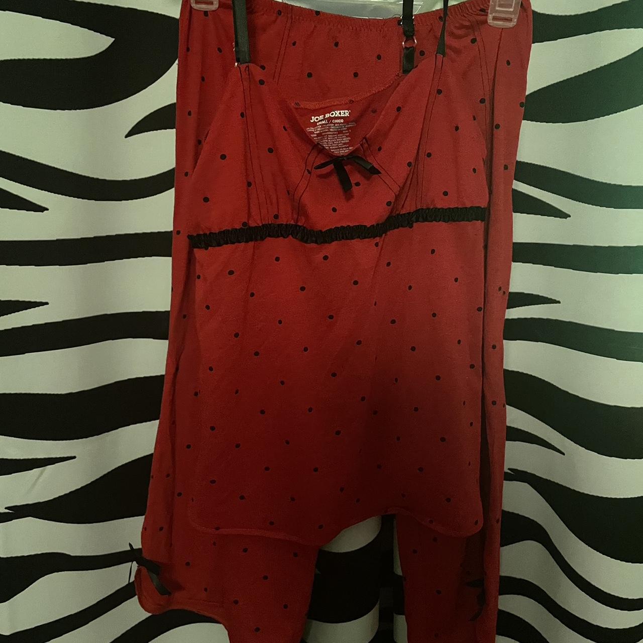JOE BOXER RED/BLACK PAJAMA SET SIZE S #y2k #emo... - Depop