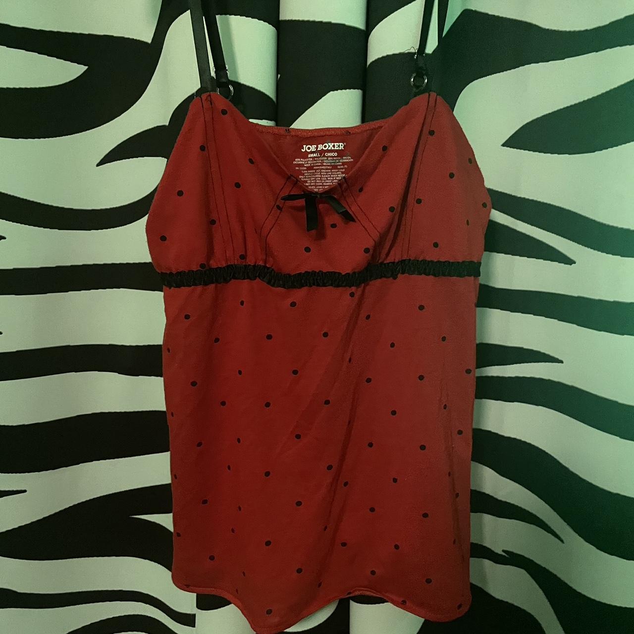 JOE BOXER RED/BLACK PAJAMA SET SIZE S #y2k #emo... - Depop