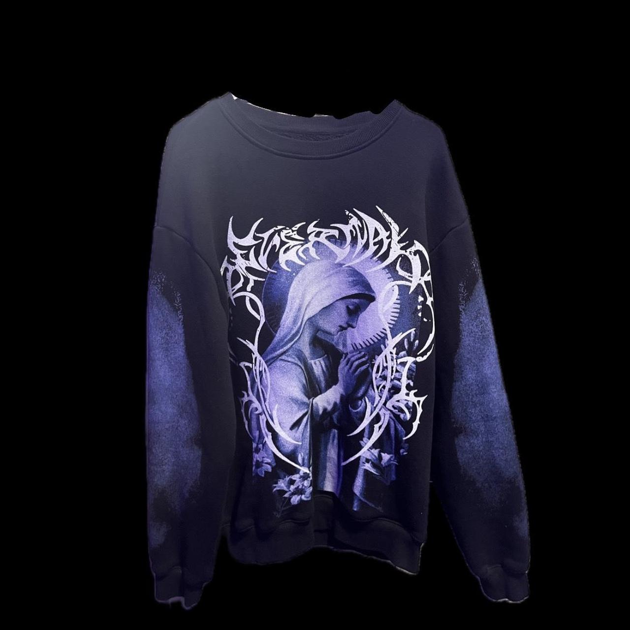 Fortress emo affliction-esk sweater. Sick print,... - Depop