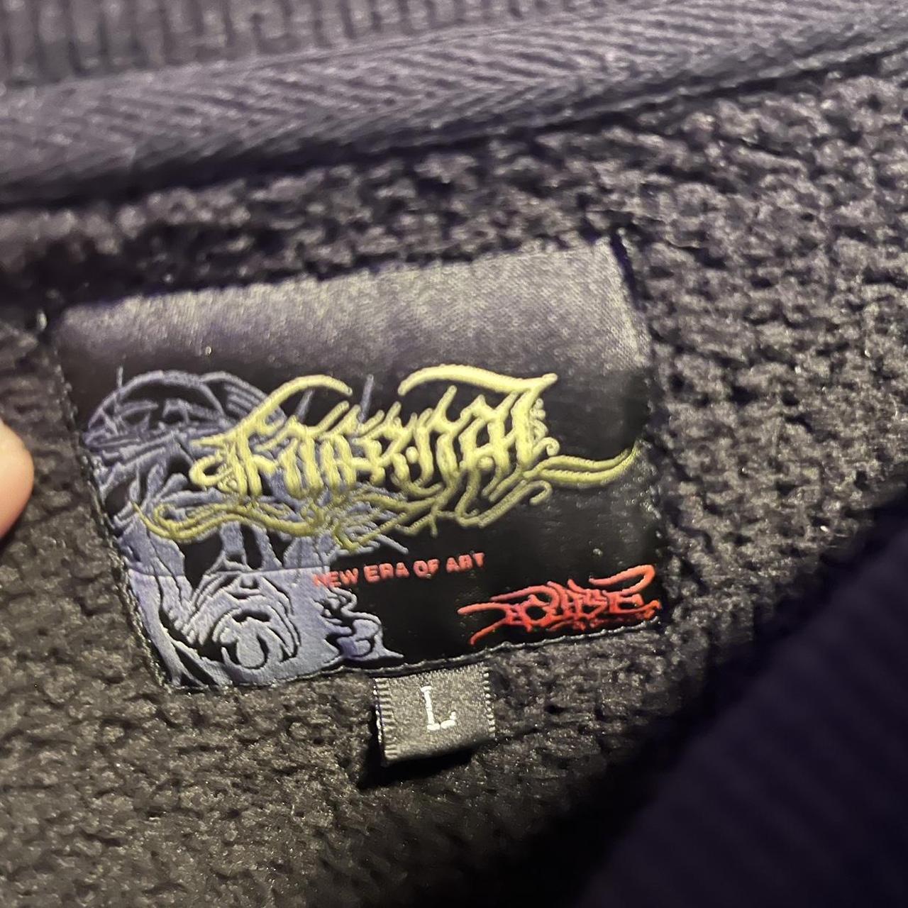 Fortress emo affliction-esk sweater. Sick print,... - Depop