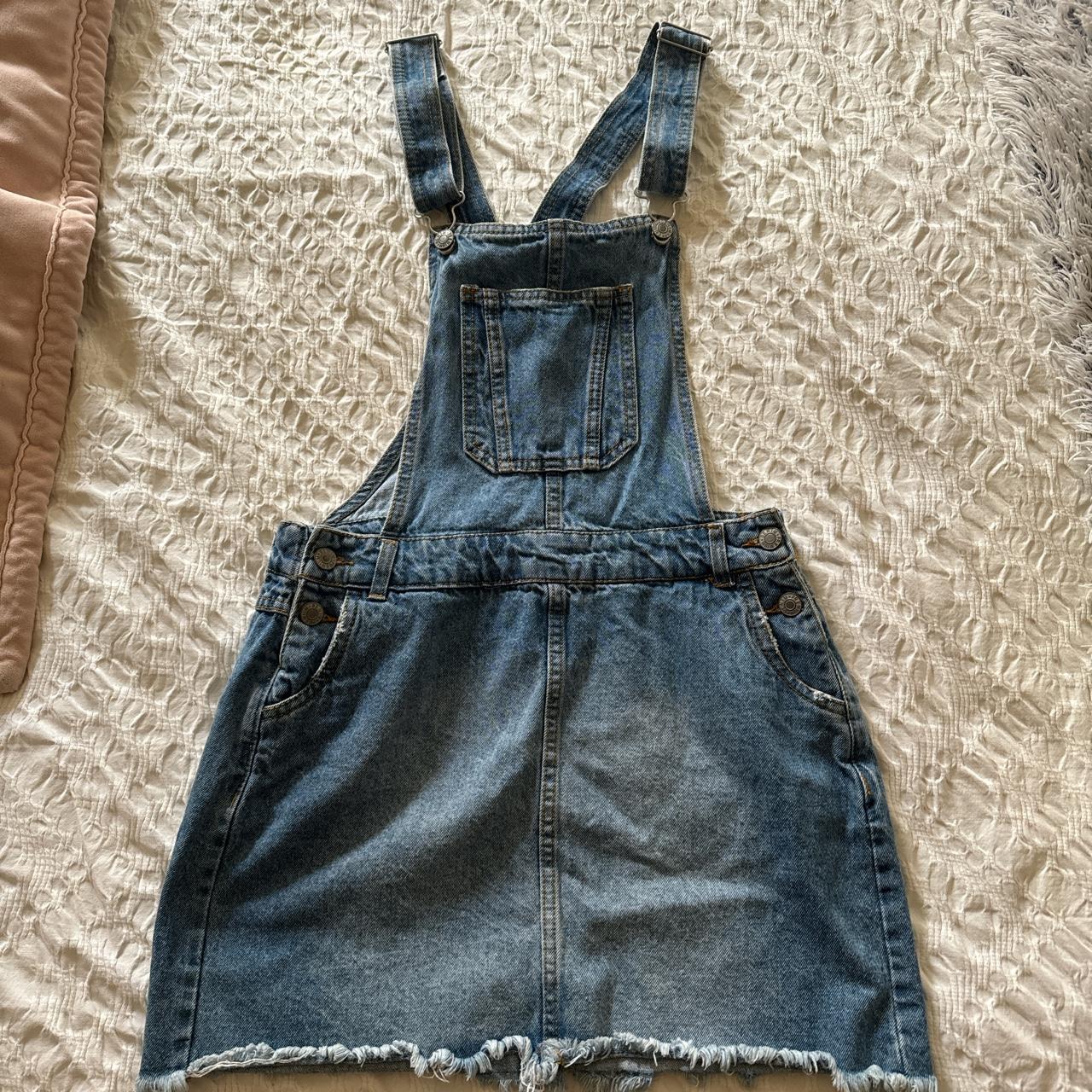 Love Tree Denim overall skirt. - Depop