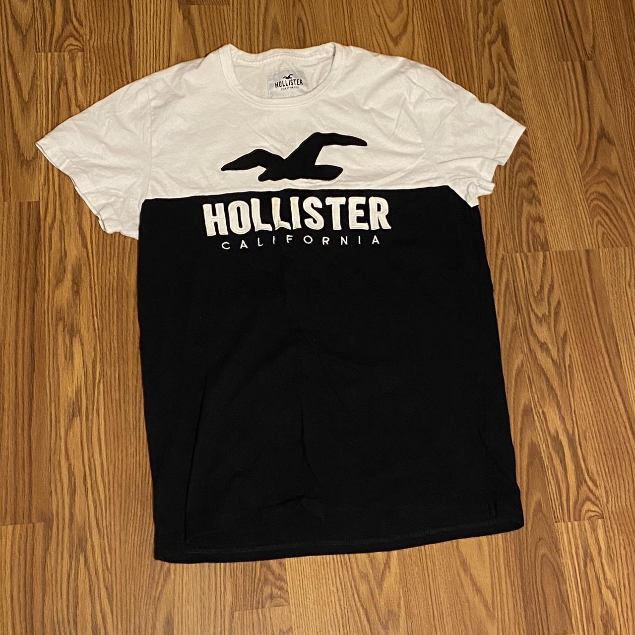 Black and white Hollister shirt. Men s medium. 18