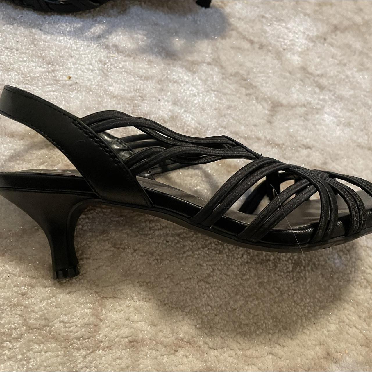 1 inch black Impo heels. Size 7 US. Perfect for a... - Depop