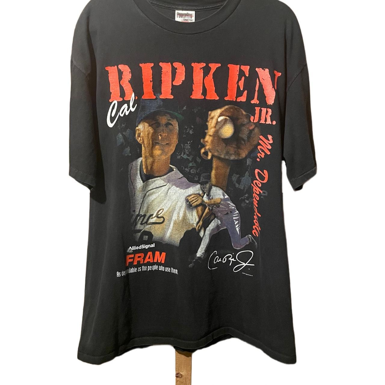 Oneita Men's Black and Red T-shirt | Depop