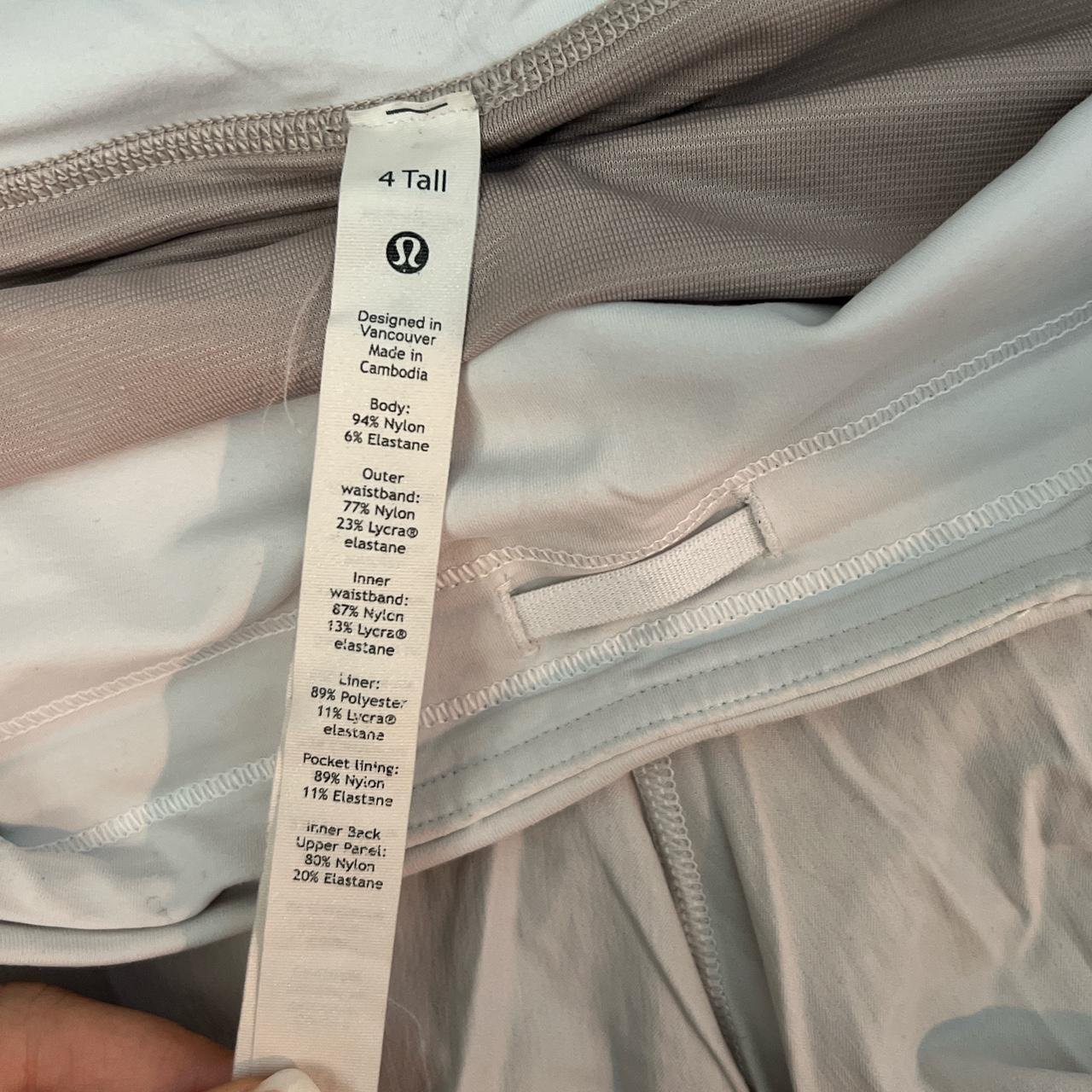 Lululemon size 4 white speed up shorts, it’s... - Depop