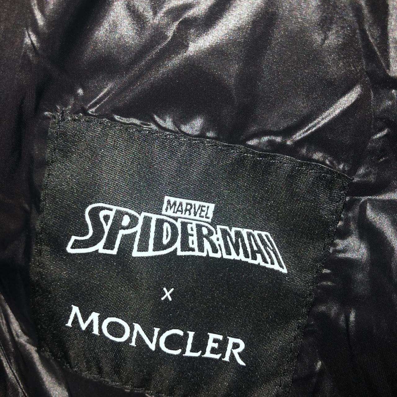 New Moncler X Spider Man Puffer Jacket Never Worn Depop
