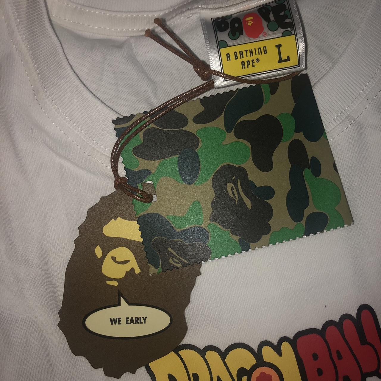 Dbz Bape T- Shirt Size Large -Brand New -Never Worn... - Depop