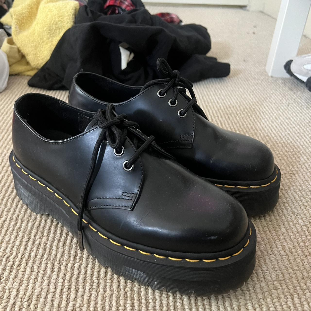 low top 2 inch platform Doc Martens. perfect for... - Depop