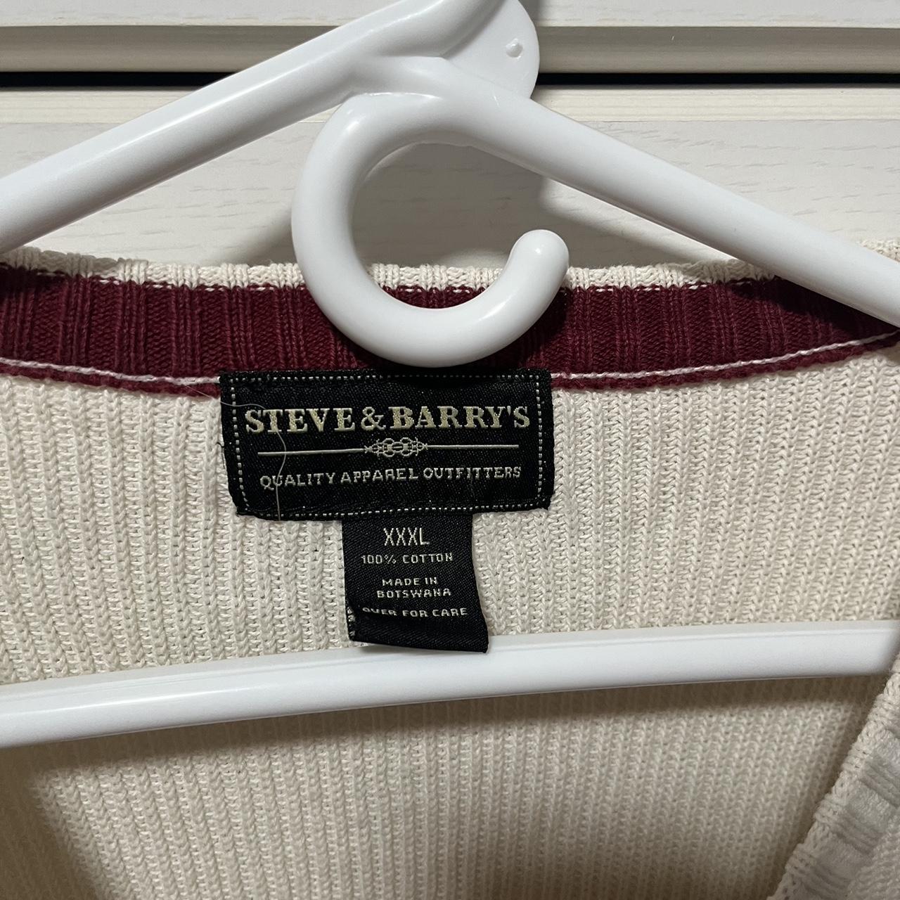 Steve + Barry’s cream sweater, men’s XXL, light... - Depop