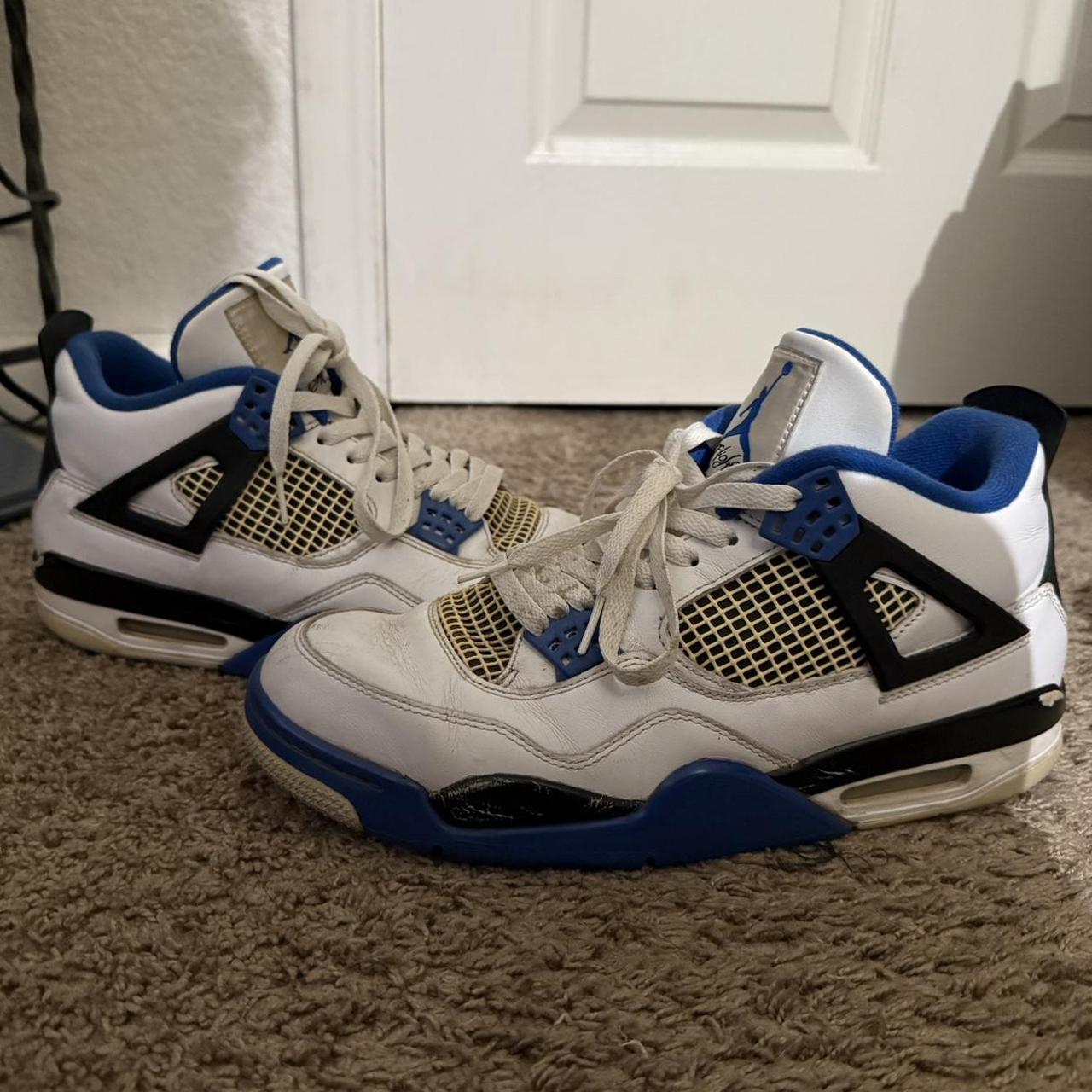 Jordan 4 Blue Motorsports Colorway Size US Mens... - Depop