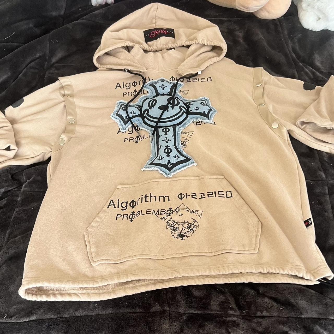 🖤 Skoot Apparel Algorithm Hoodie In Beige 🖤 A Depop