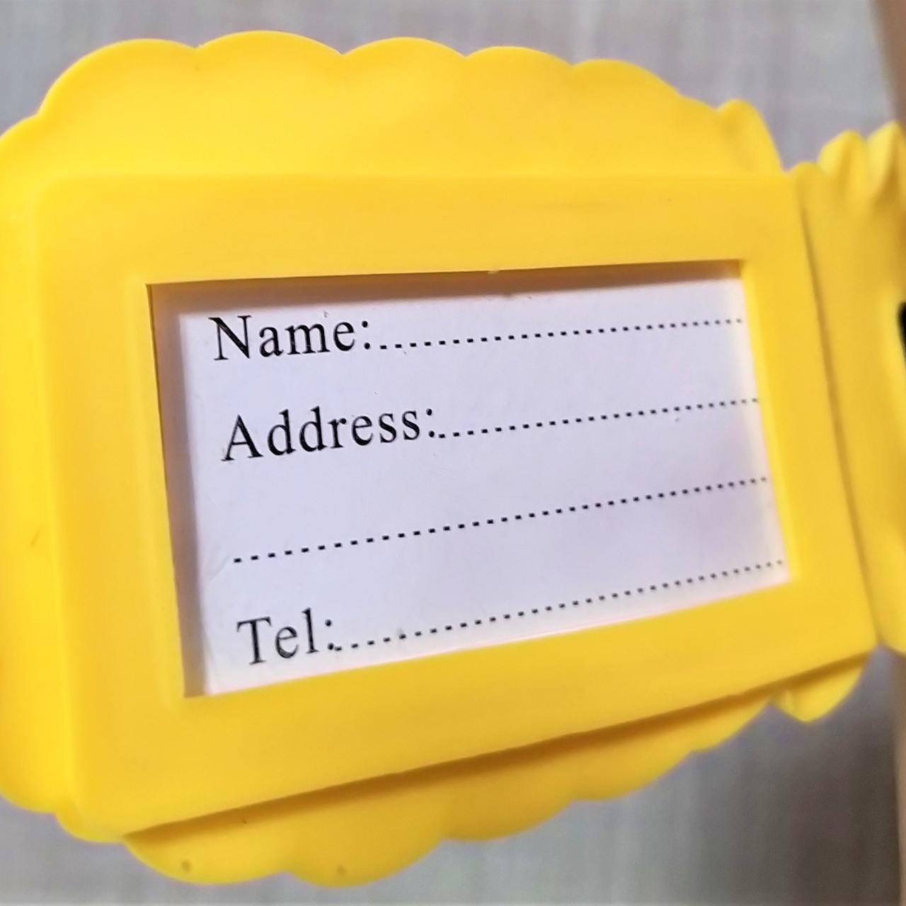 Pineapple Yellow Luggage Tags / ID Holders with... - Depop