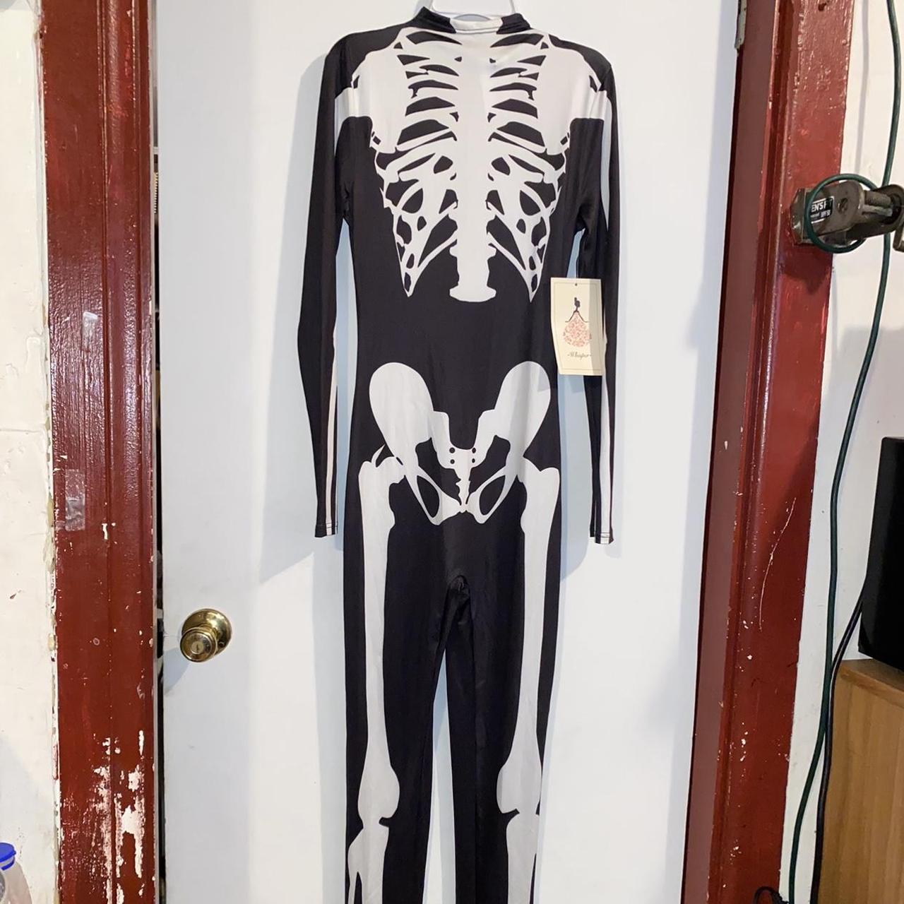 Windsor/Whisper skeleton print bodysuit/catsuit... - Depop