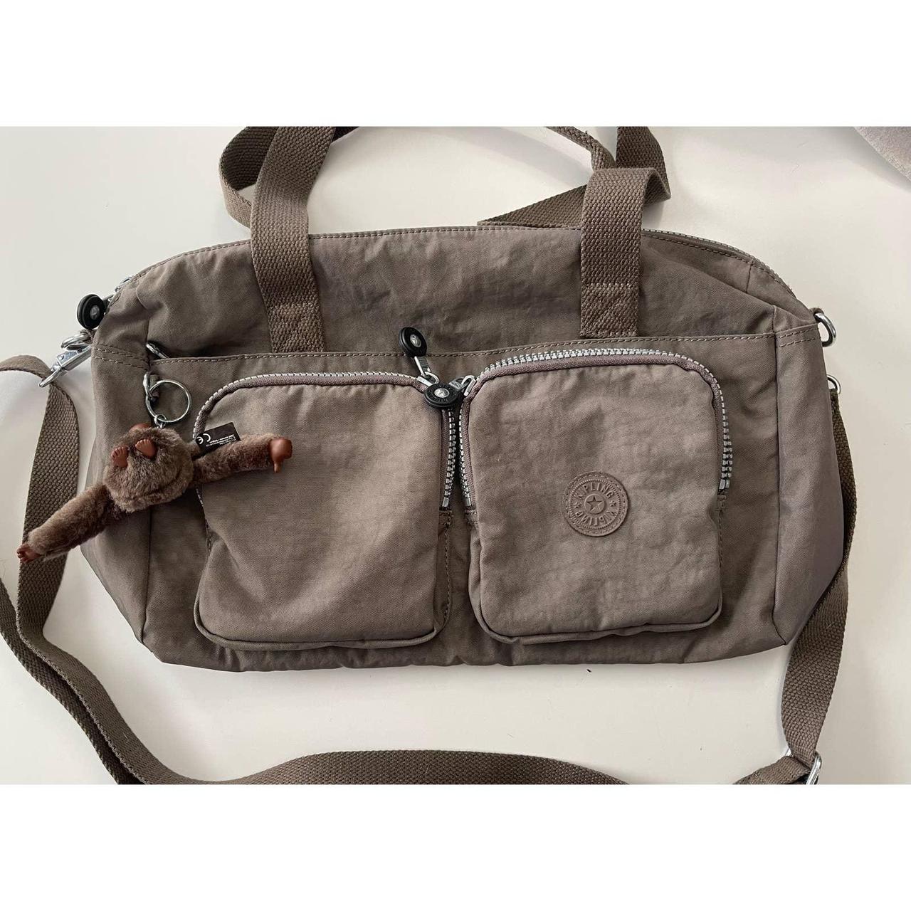 Kipling Brown Joanna Double Handle Satchel Handbag... - Depop