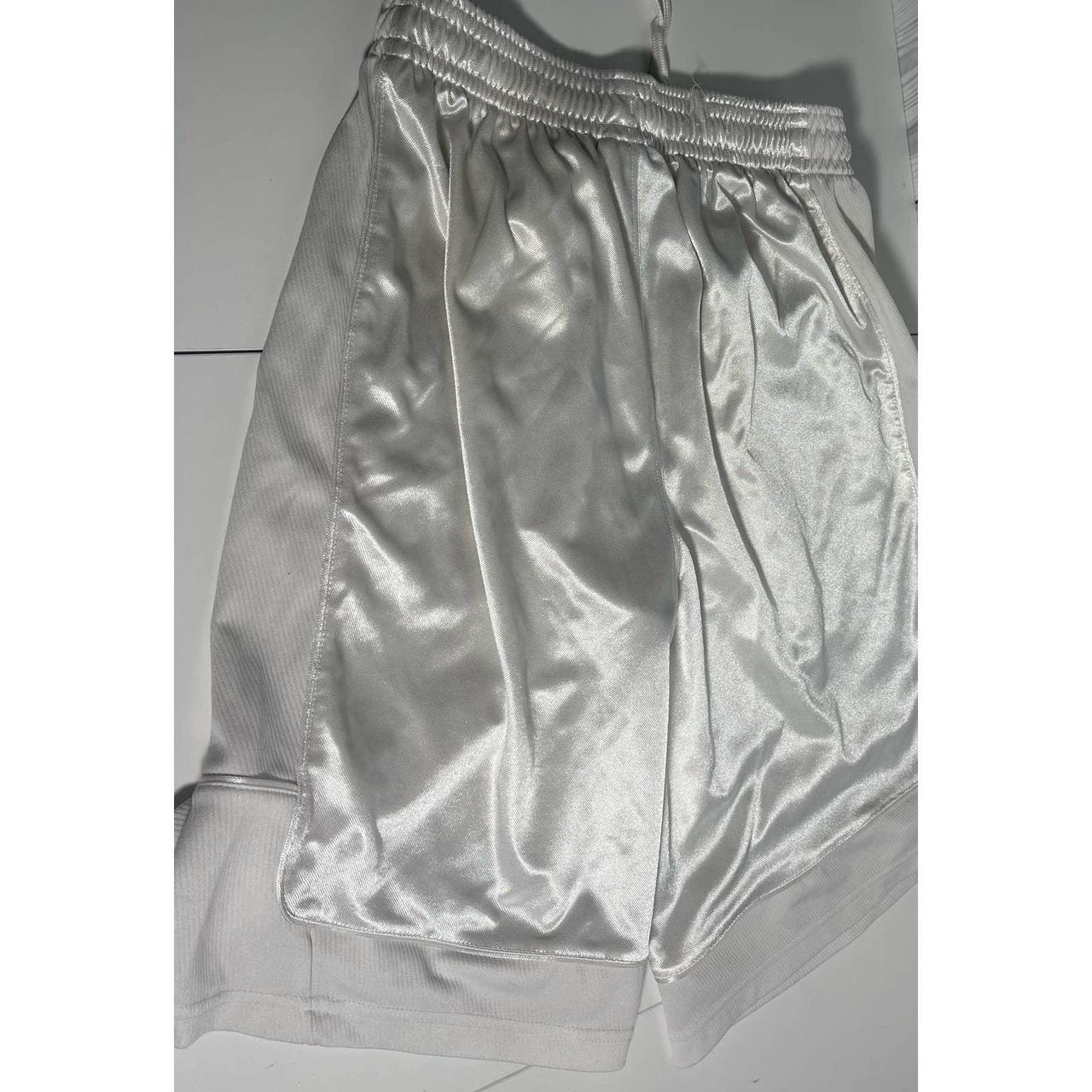 ANDI Mens Basketbal Shiny Dazzle Shorts White - Size... - Depop