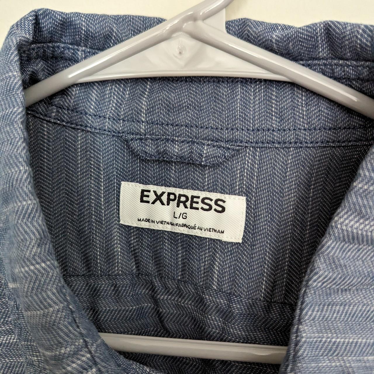 Express brand western shirt men's size L... - Depop