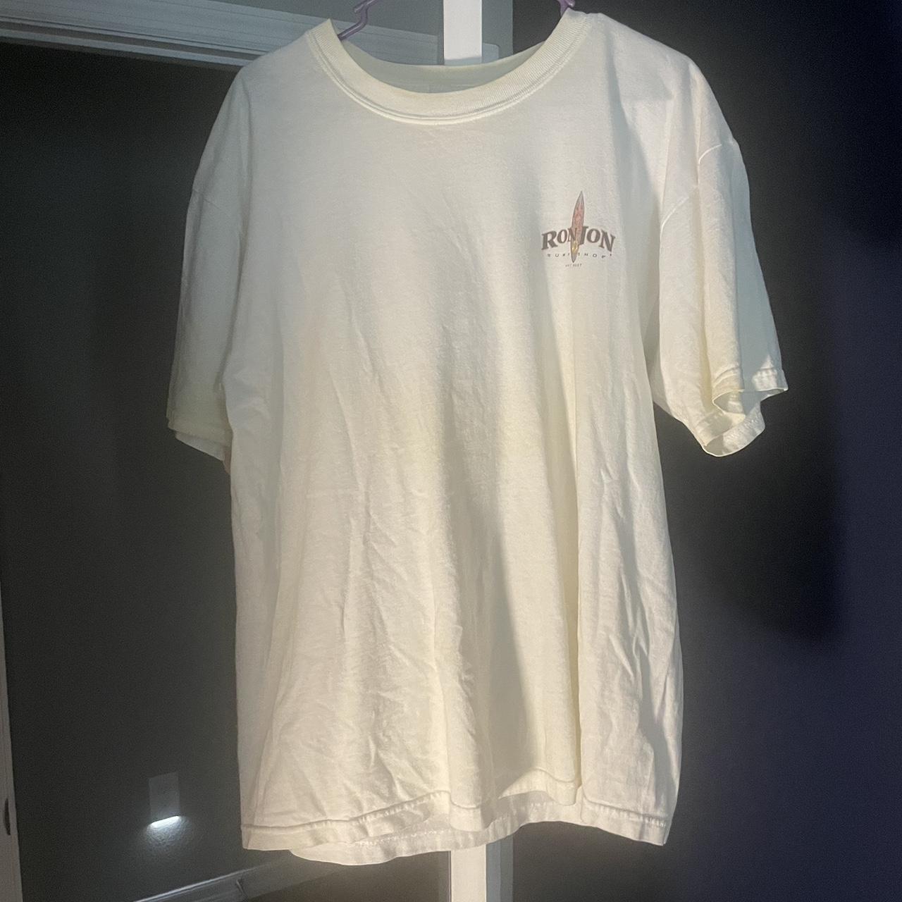 Ron Jon Surf white tee Small wrinkles - Depop