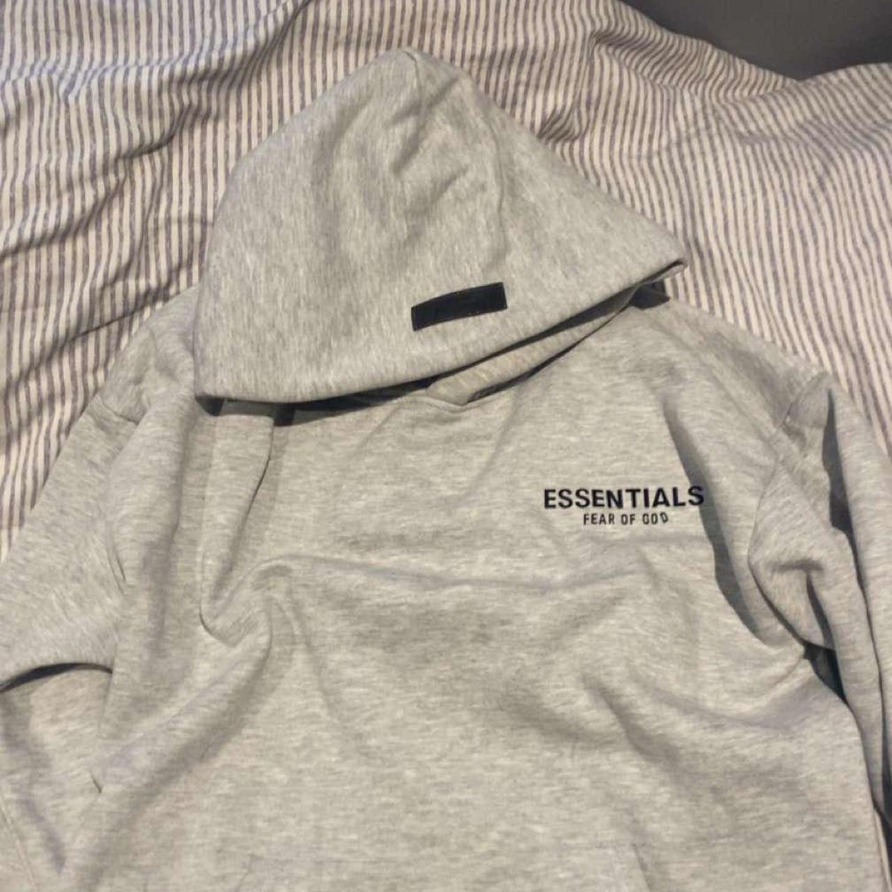 Fear of God Essentials grey hoodie Worn twice - Depop