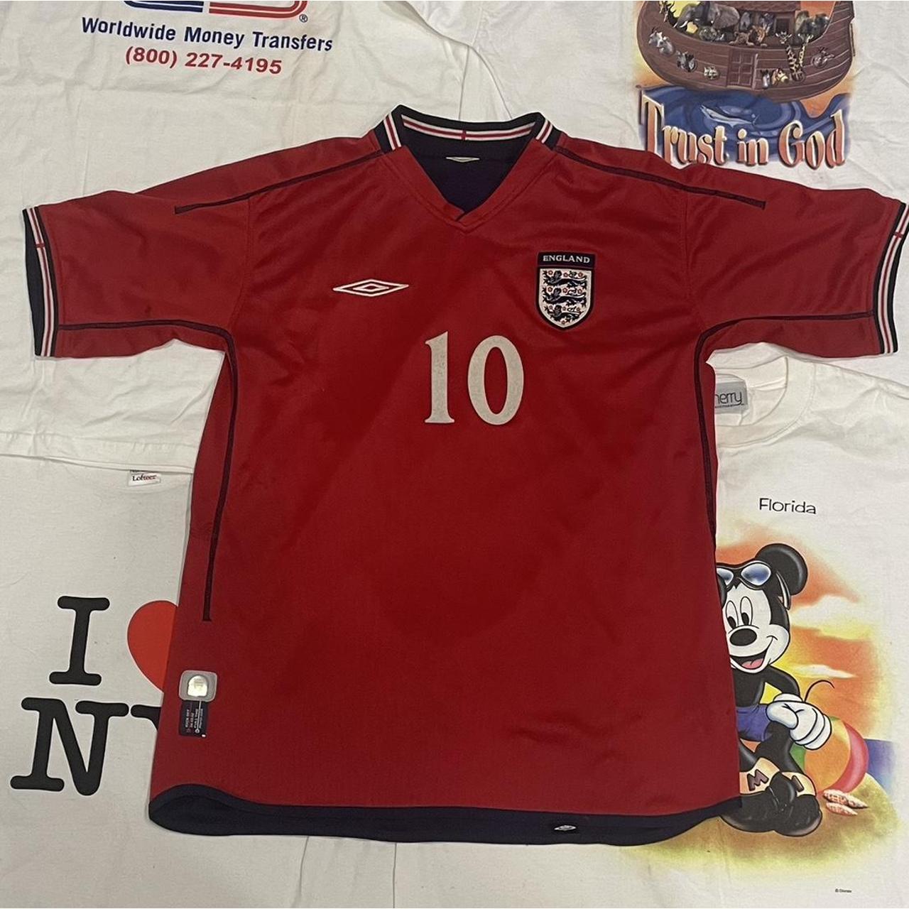 Umbro England Reversible 2002-04 Owen #... - Depop