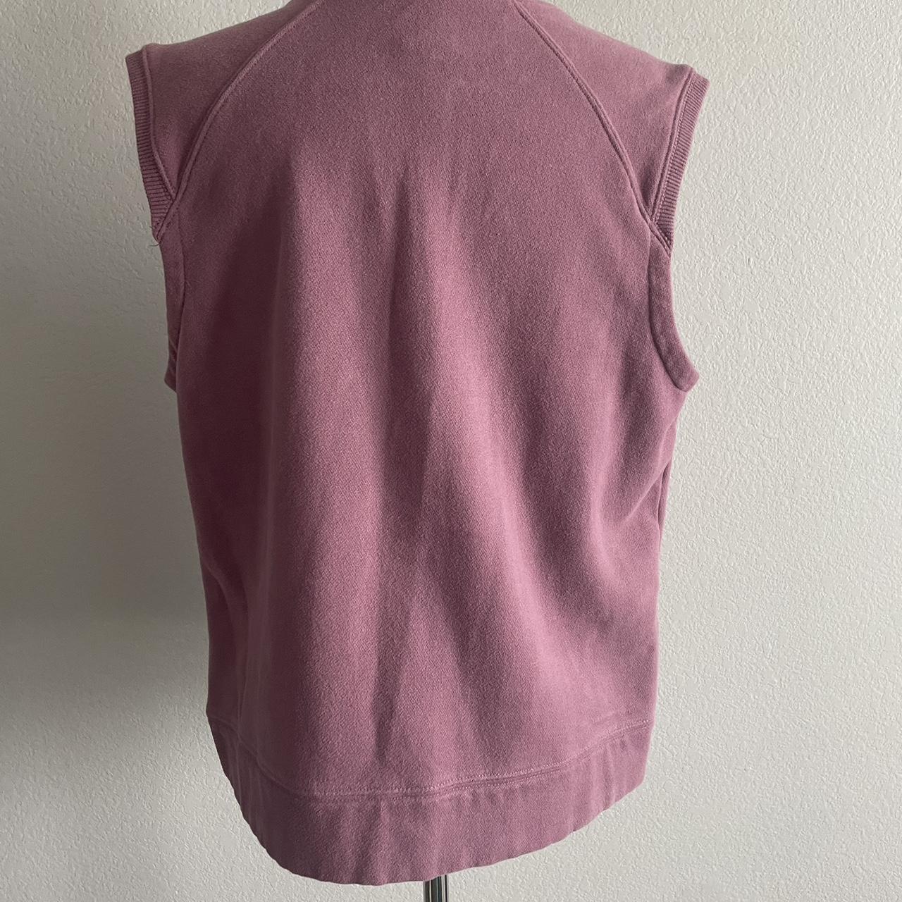 Vintage Nike Zip Up Vest Fuchsia Muted Pink... - Depop