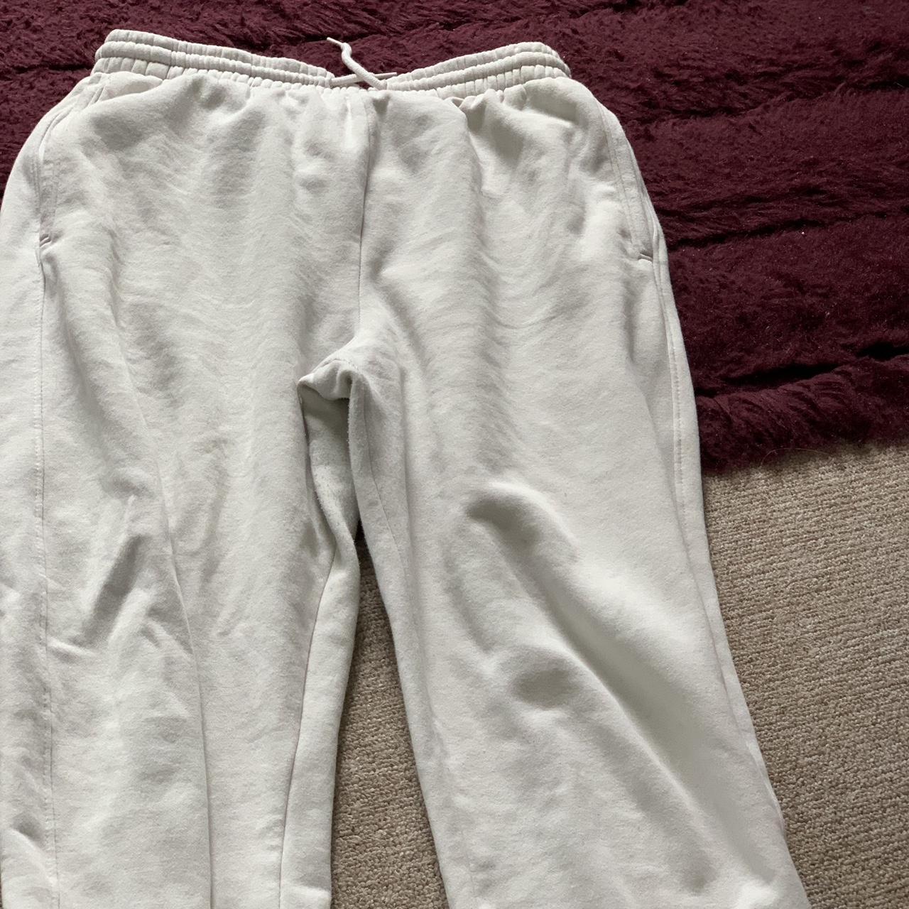 H&M Divided cream joggers. Comfortable, pre loved,... - Depop