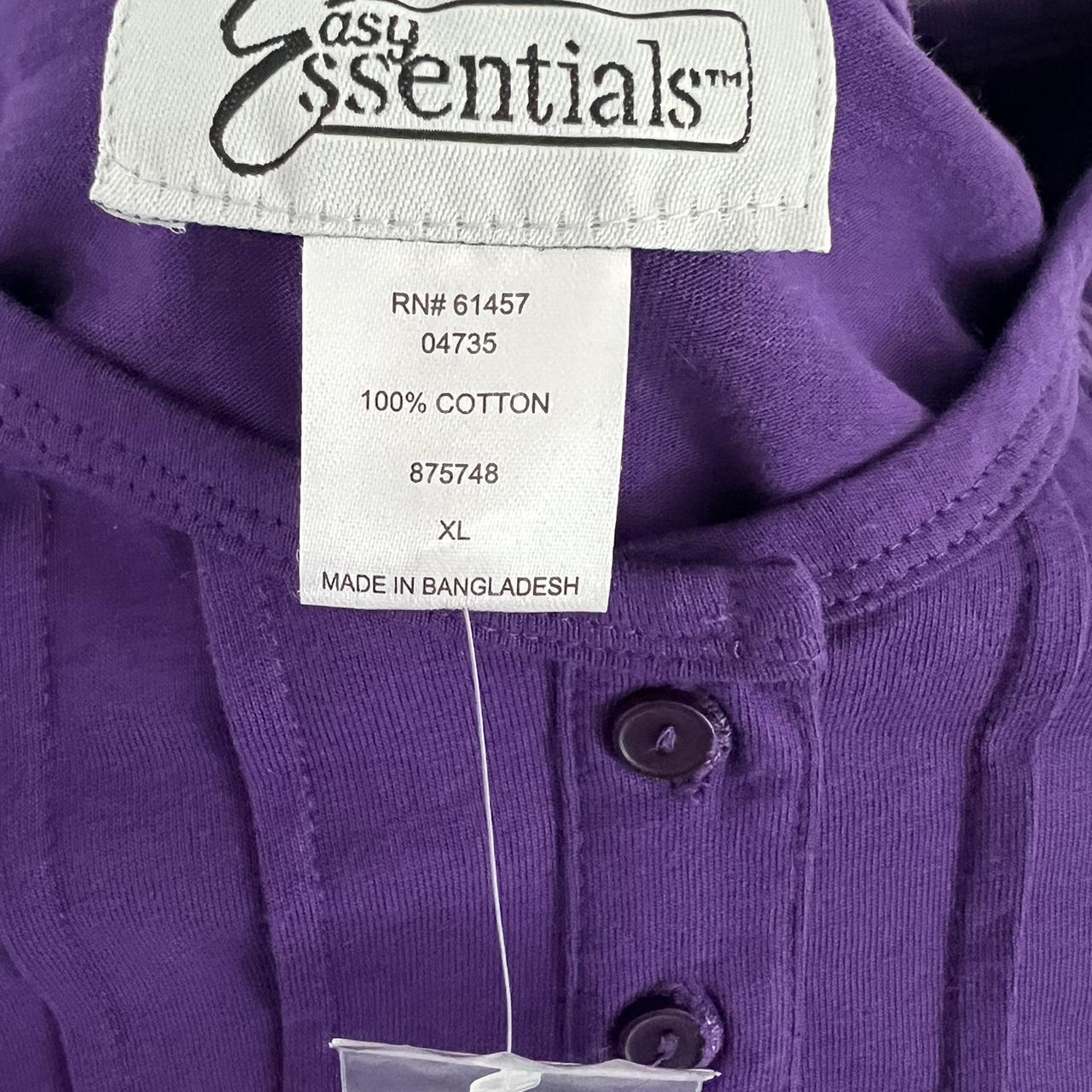 Brand new purple long sleeve with button detail - Depop