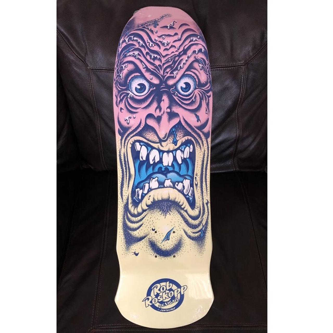 Santa Cruz Rob Roskopp Face Pastel Yellow Pink Brand... - Depop