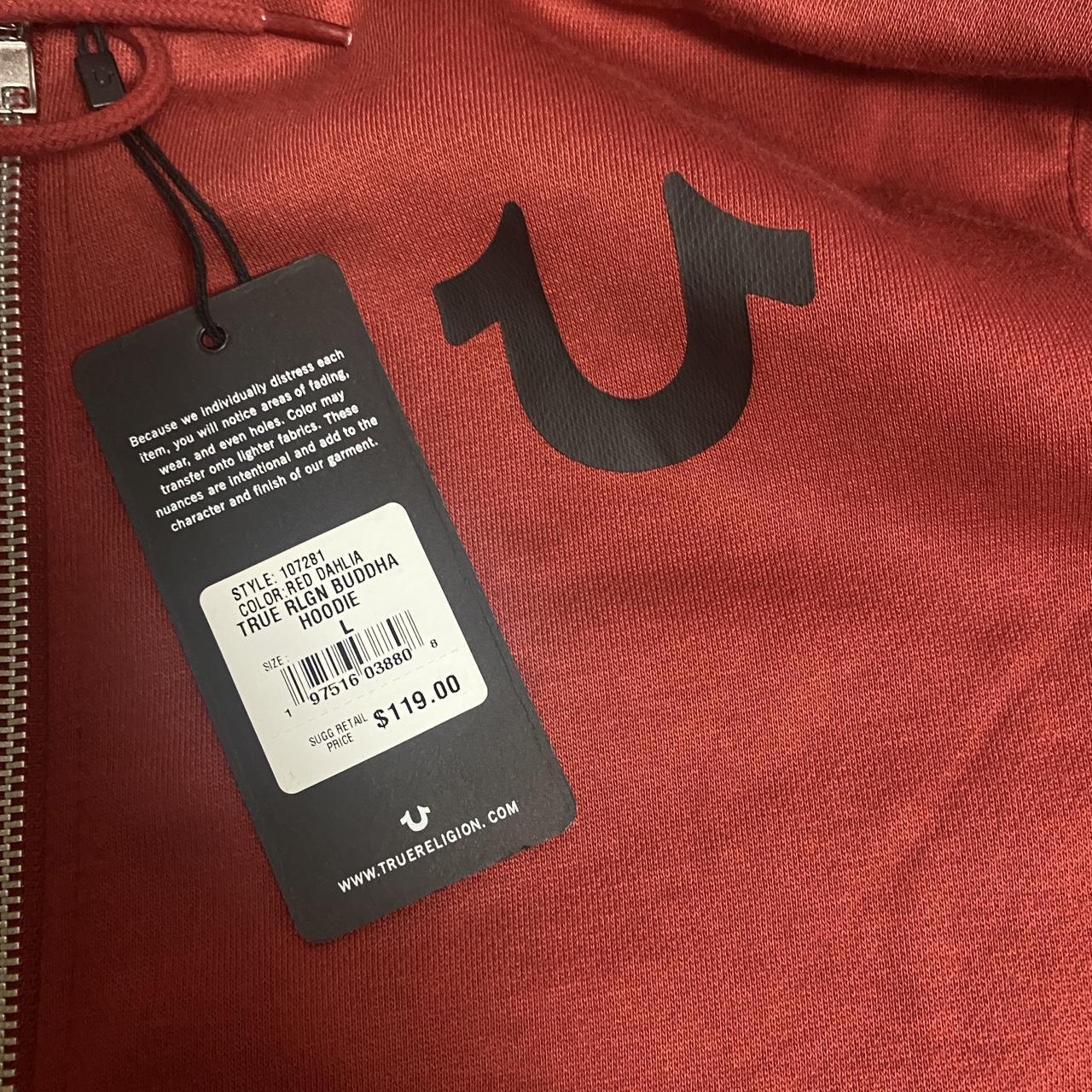 Red true religion zip up - Depop
