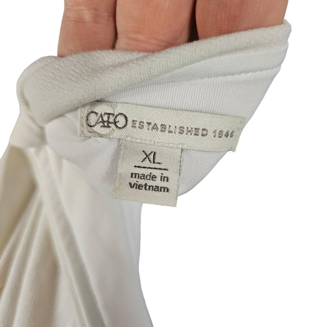 XL Cato All White Cold Open Shoulder Stretch Plus... - Depop