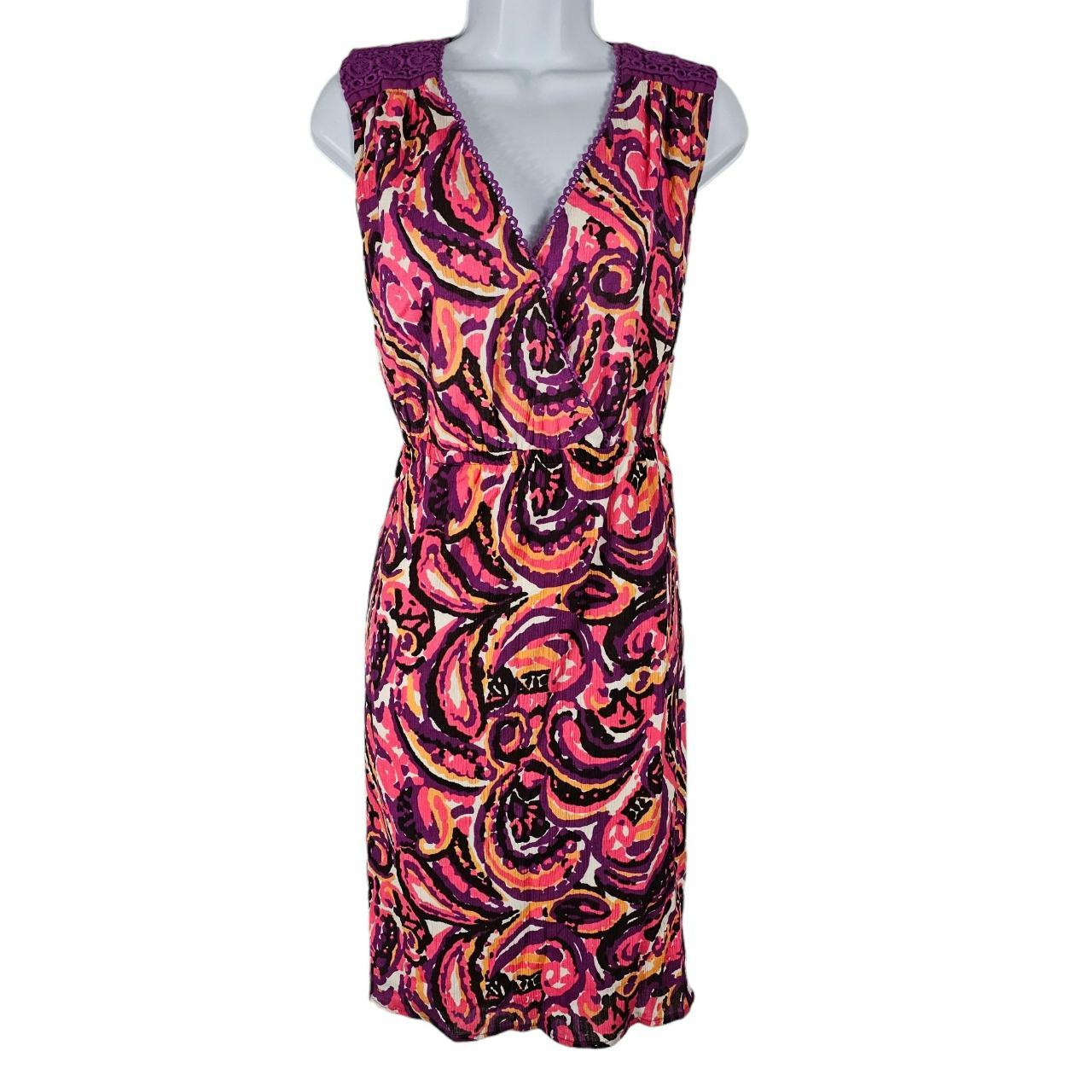 2x Merona Retro Colorful Boho Cinched Waist Crochet... - Depop